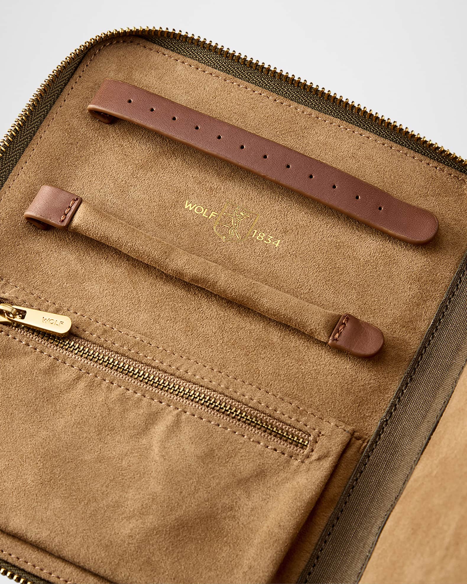 WOLF Ida Travel Zip Jewelry Portfolio | Neiman Marcus