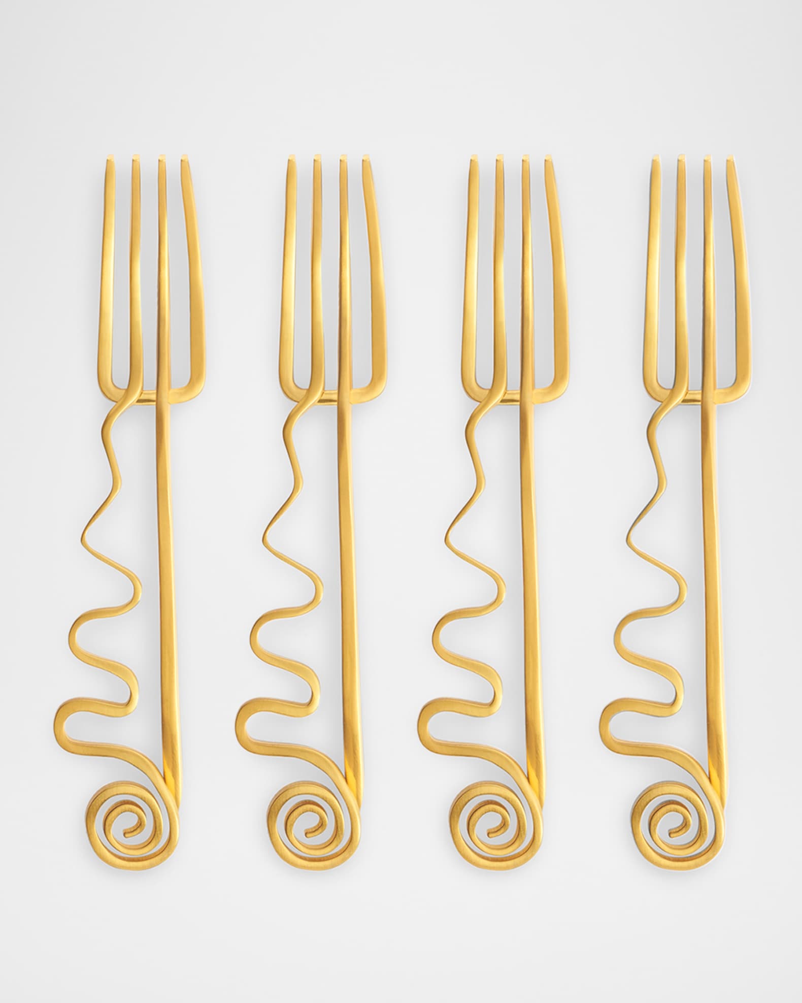 L'Objet Spirale Cocktail Forks, Set of 4 | Neiman Marcus