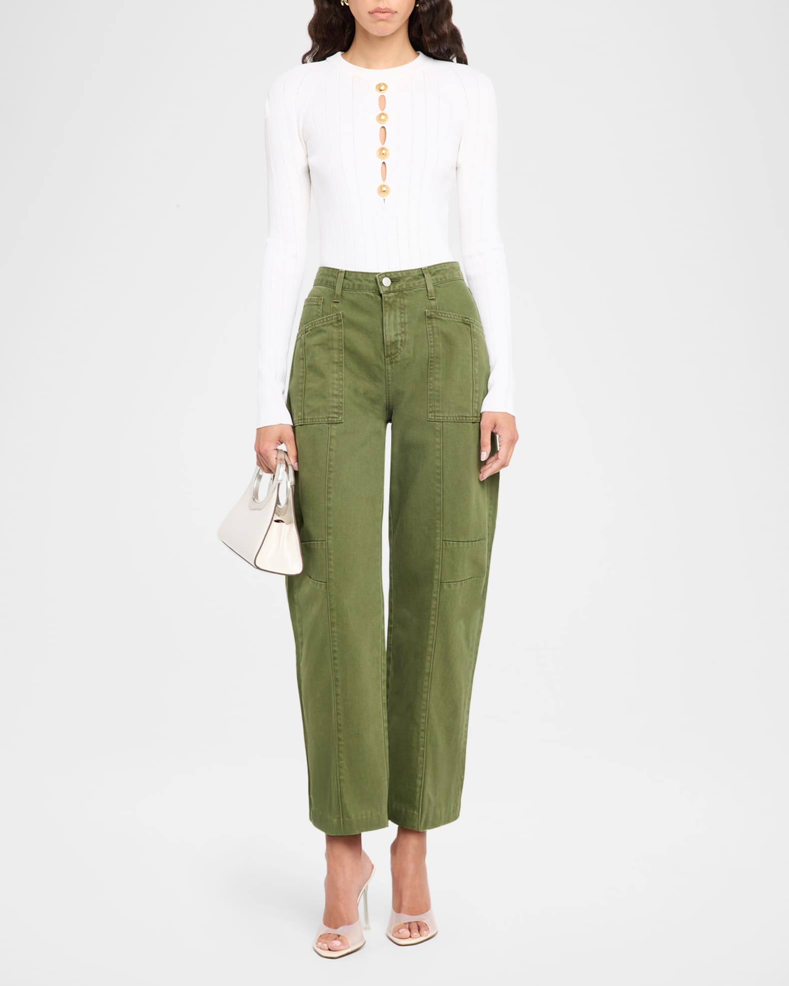 L'Agence Cody High-Rise Rodeo Jeans | Neiman Marcus