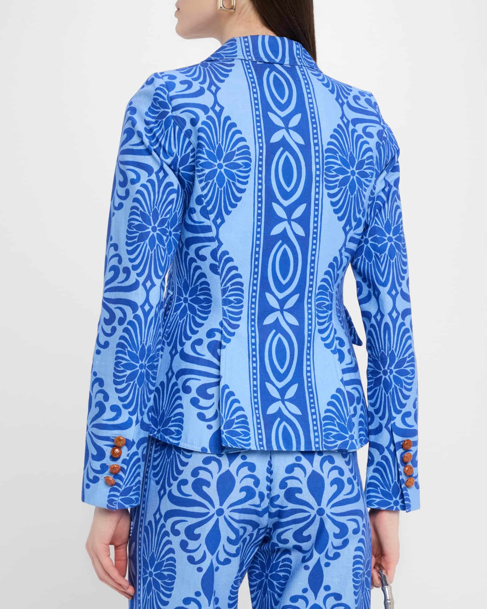 Smythe Graphic One-Button Blazer | Neiman Marcus