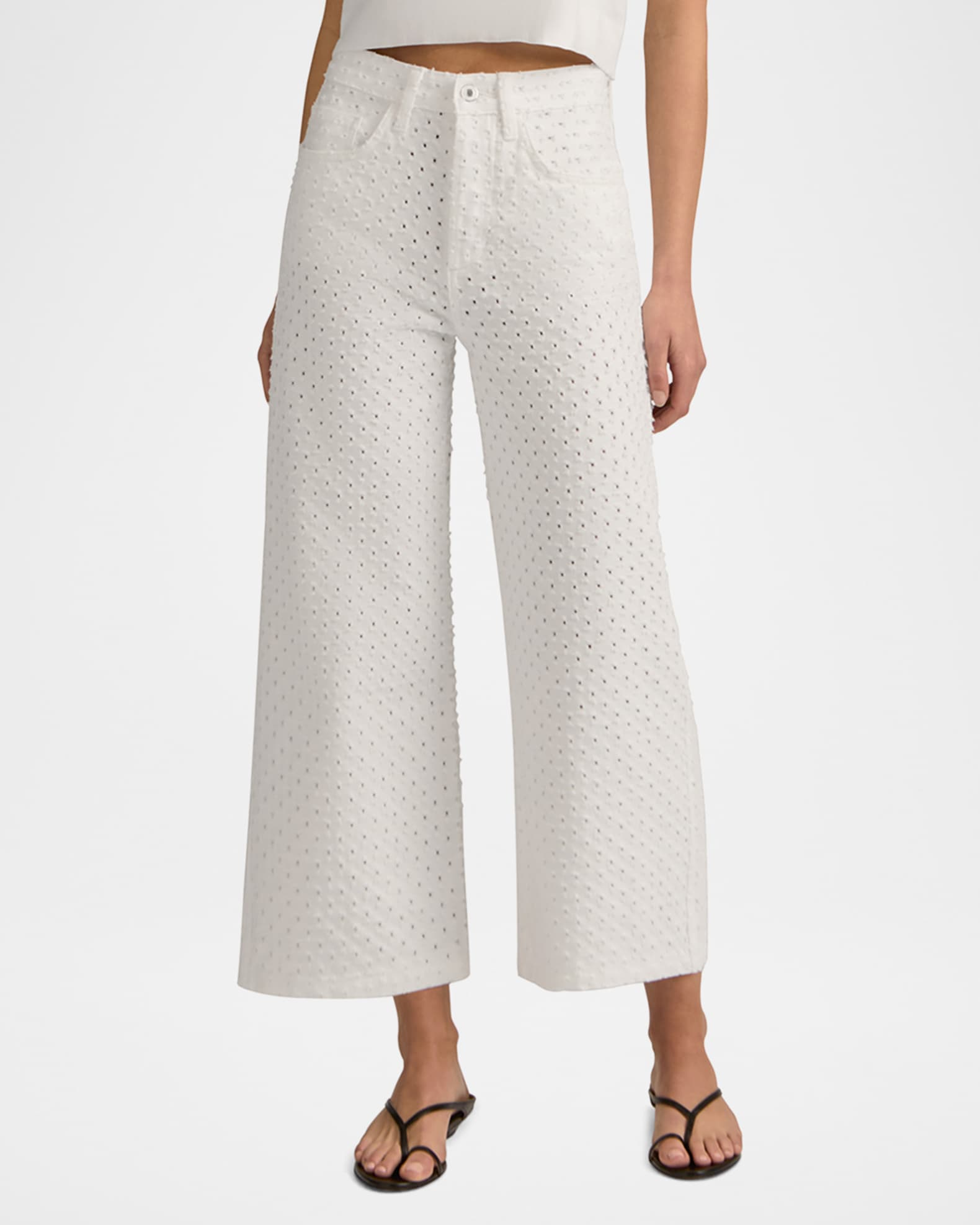 Favorite Daughter The Masha Super High-Rise Wide Cropped Jeans | Neiman ...