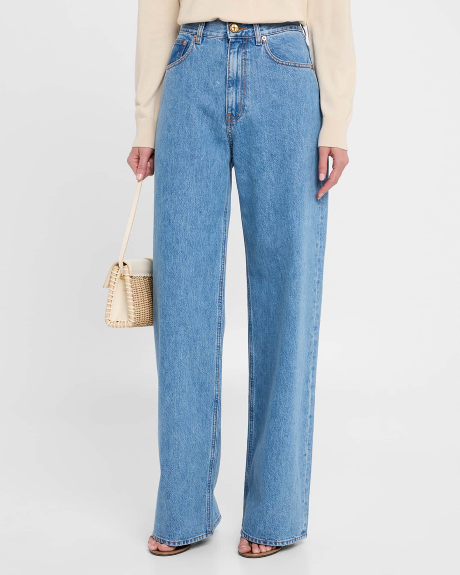 BLAZE Milano Nariida Java Straight-Leg Jeans | Neiman Marcus