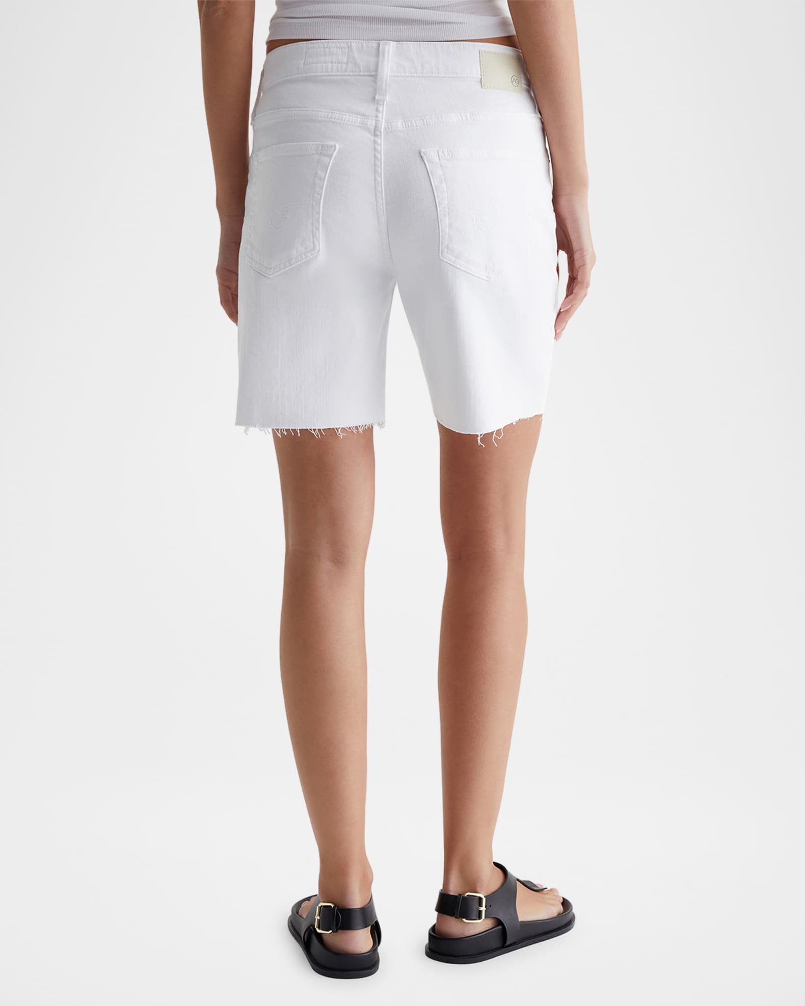 AG Jeans Ex-Boyfriend Slouchy Denim Shorts | Neiman Marcus