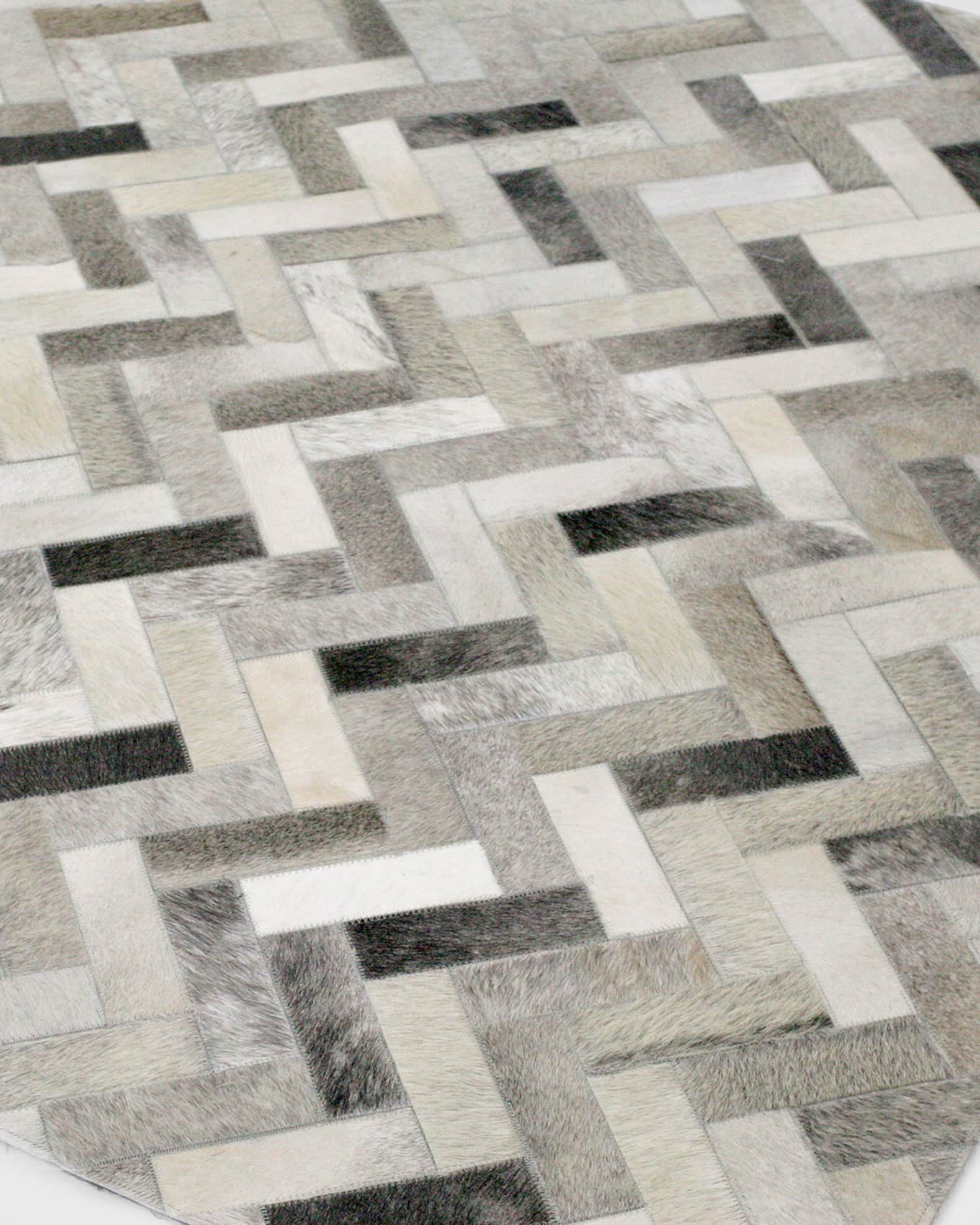 Quentin Hand-Stitched Hair on Hide Rug, 4' x 6' | Neiman Marcus