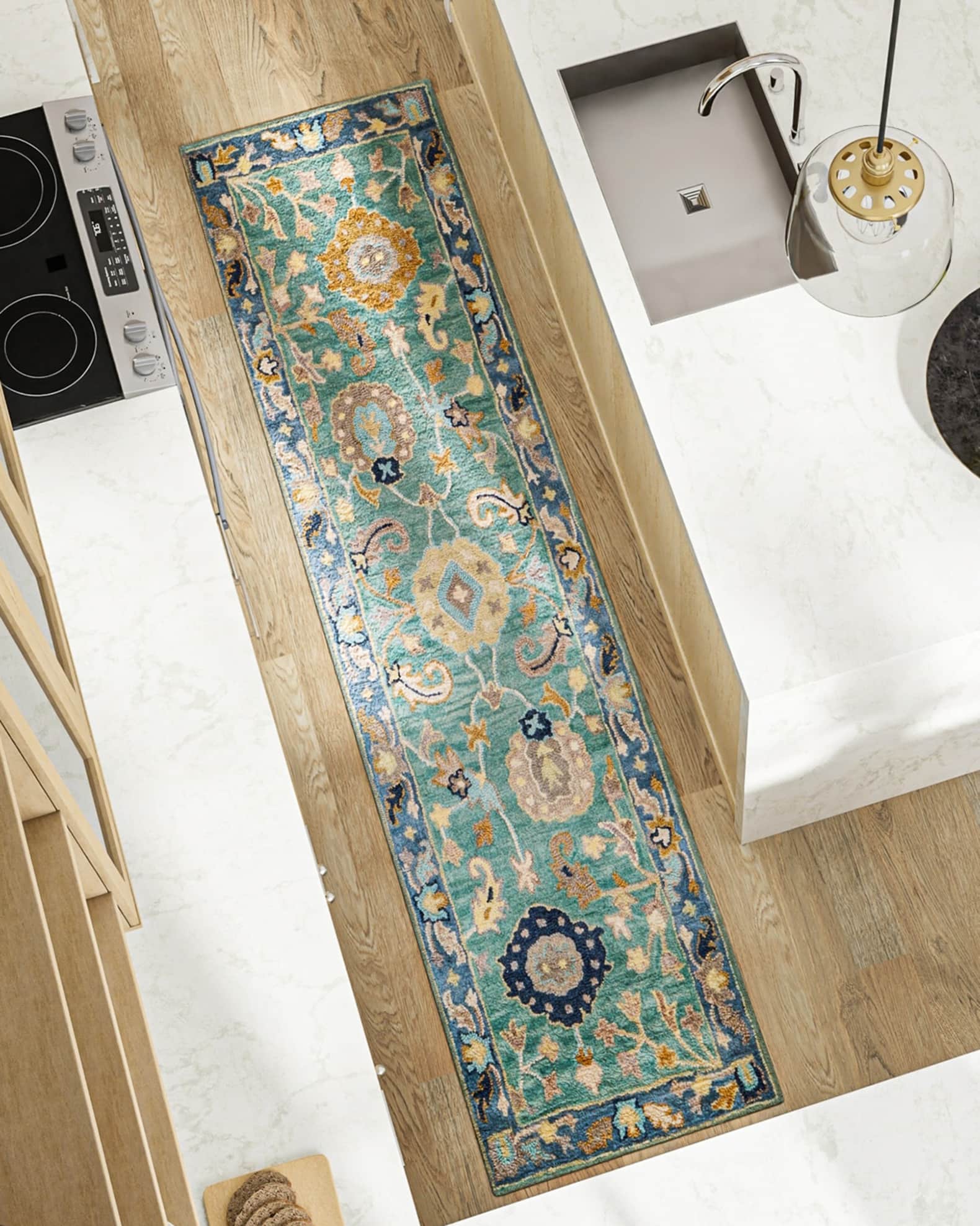 Elyse Hand-Tufted Runner, 3' x 8' | Neiman Marcus
