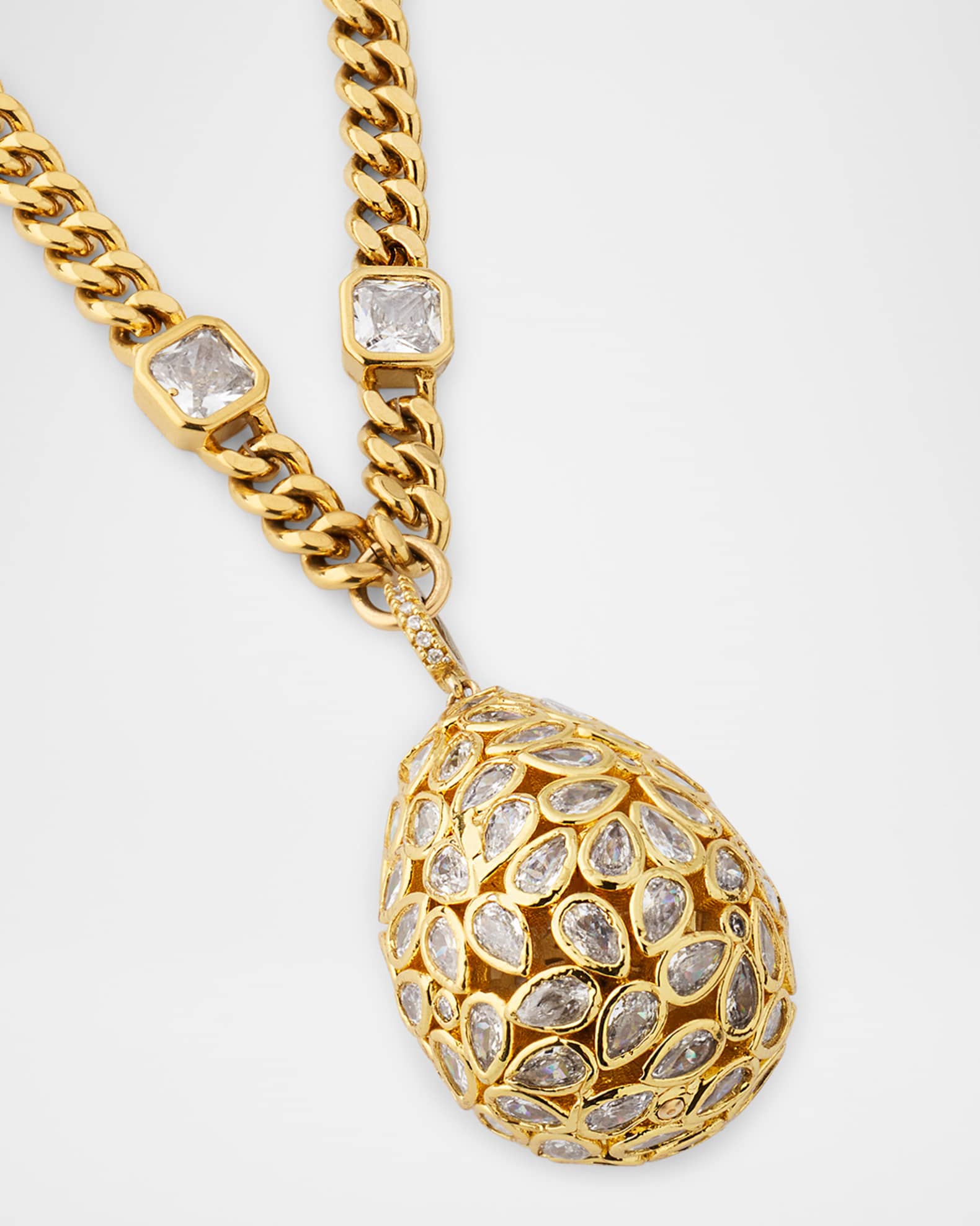 Devon Leigh Alexandrite Drop Chain Necklace with Crystal Stations ...