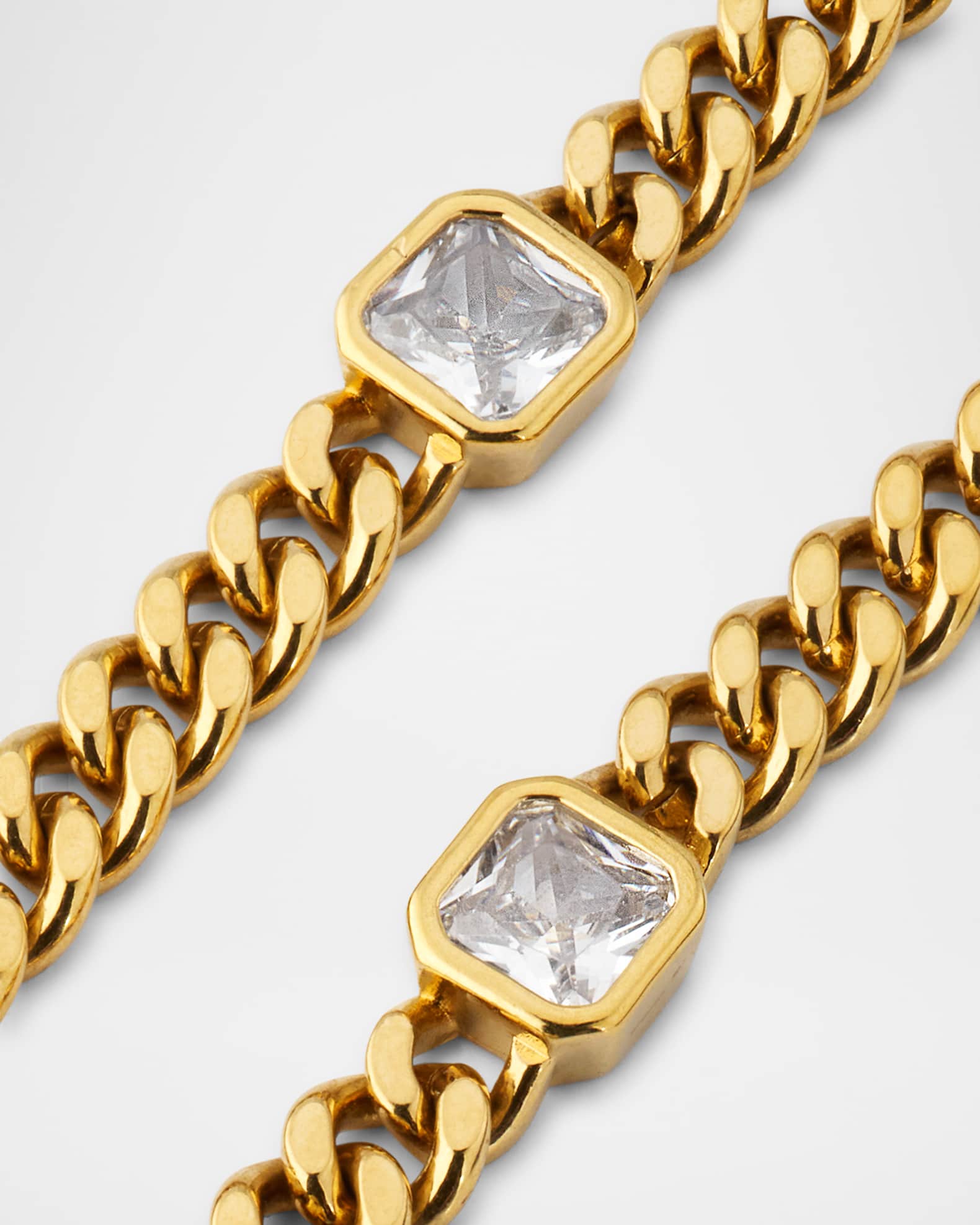 Devon Leigh Alexandrite Drop Chain Necklace with Crystal Stations ...