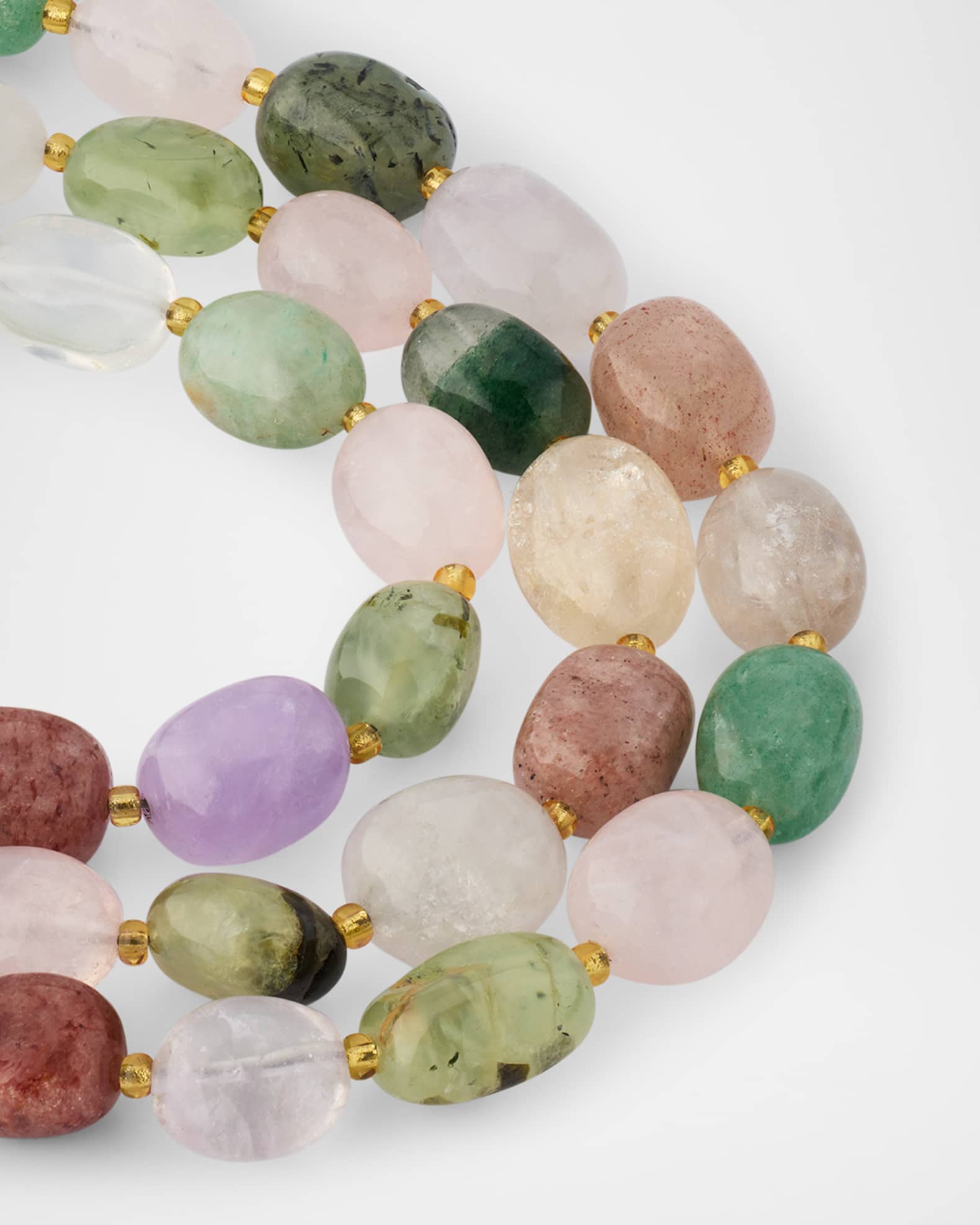 Devon Leigh Multistone Multistrand Collar Necklace | Neiman Marcus