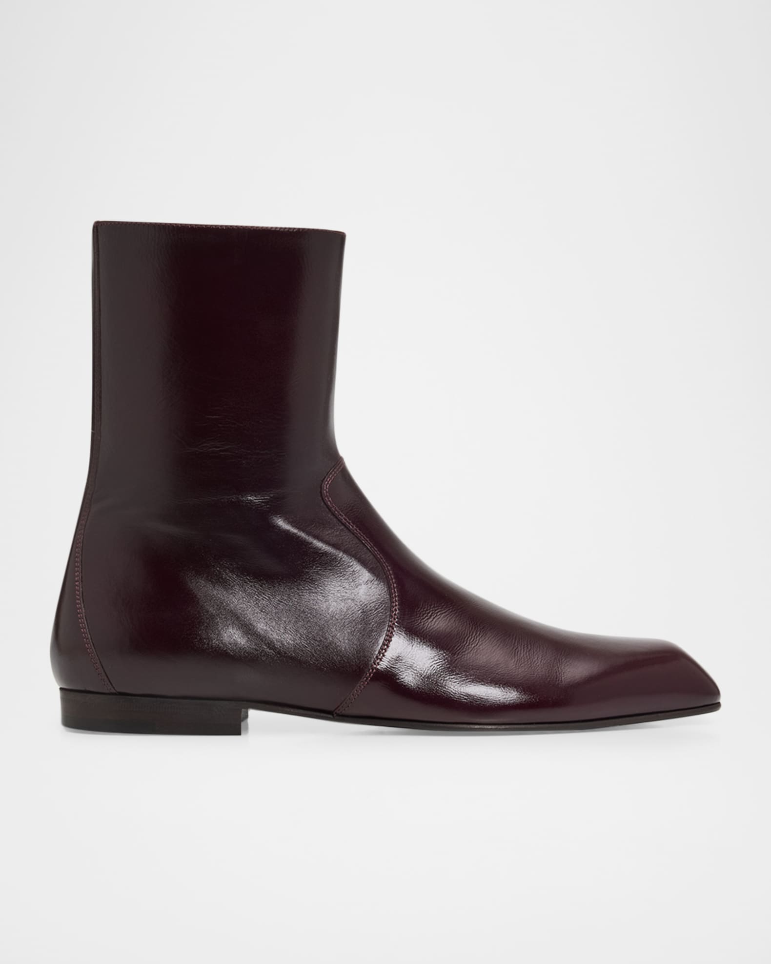 Khaite Colt Leather Ankle Boots | Neiman Marcus