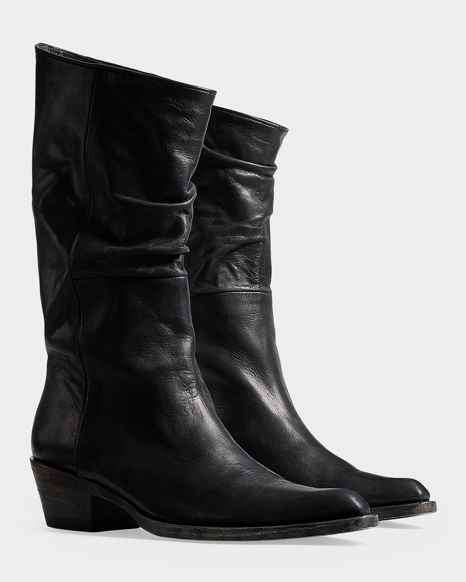 Khaite Clive Calfskin Moto Boots | Neiman Marcus