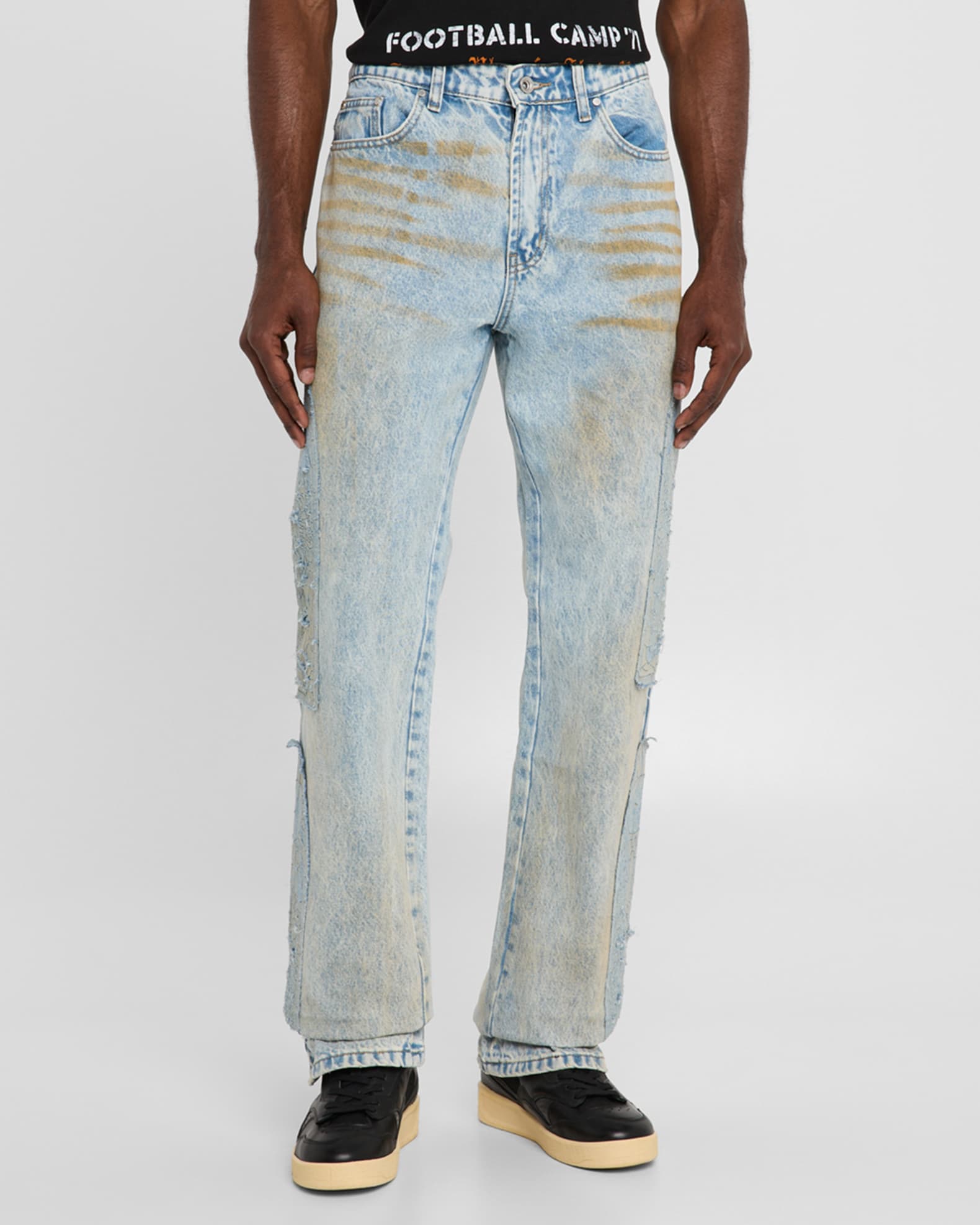 WHO DECIDES WAR Men's Mechanic Signature Denim Jeans | Neiman Marcus