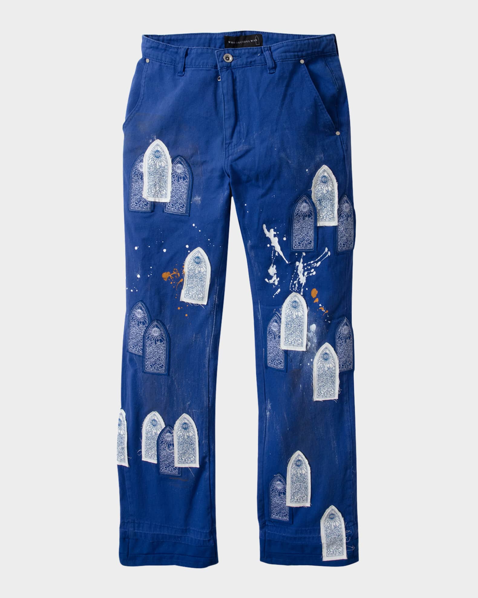 WHO DECIDES WAR Men's Sky Painter Carpenter Embellished Pants | Neiman ...