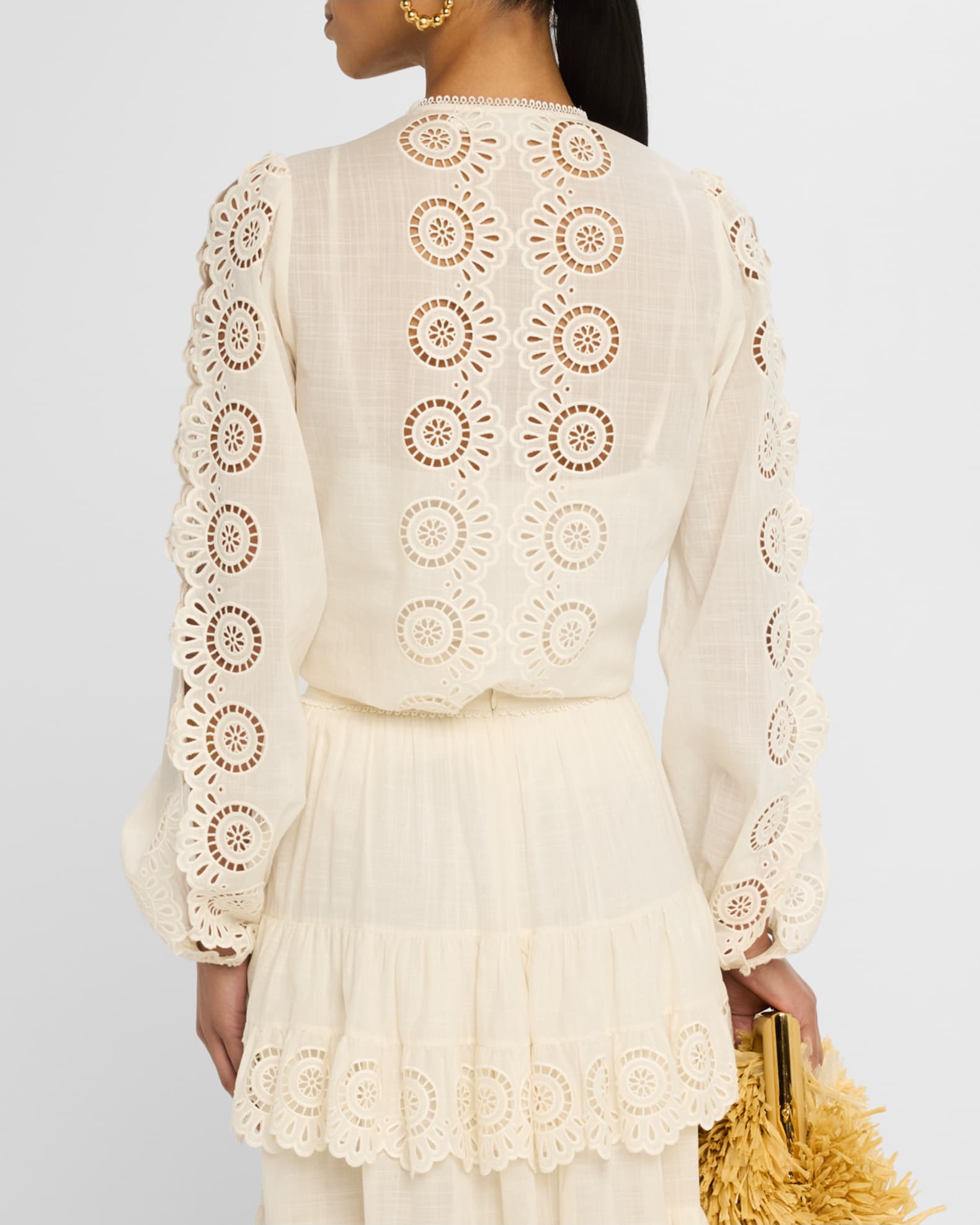 Zimmermann Lucky Embroidered Blouse | Neiman Marcus