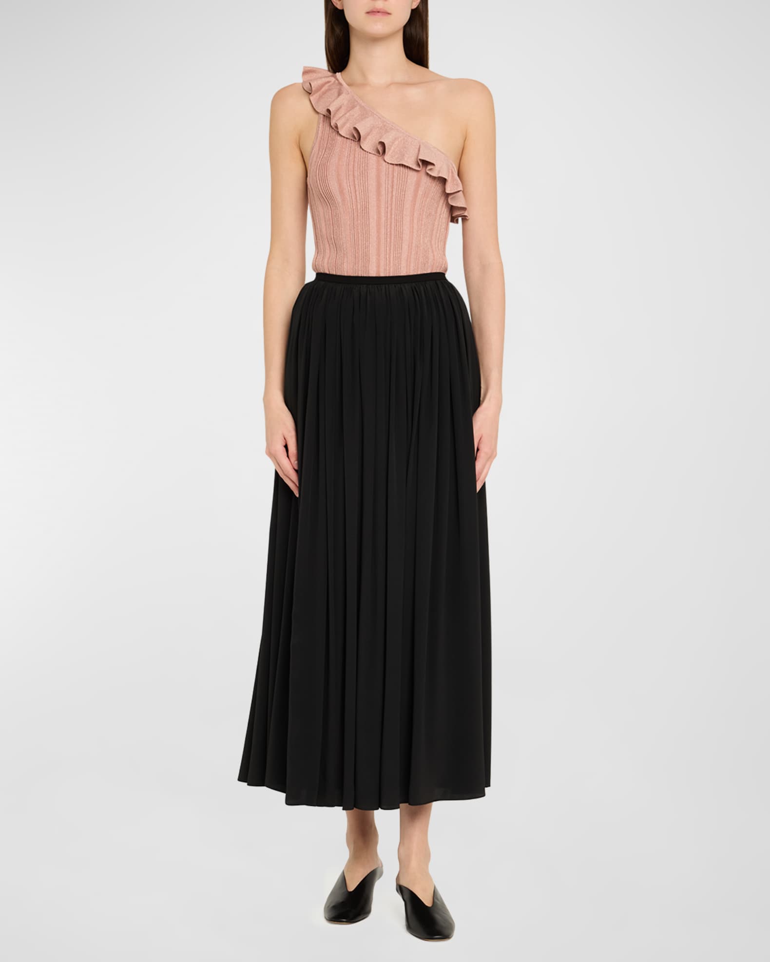 Zimmermann Lucky Metallic Frill Tank Top | Neiman Marcus