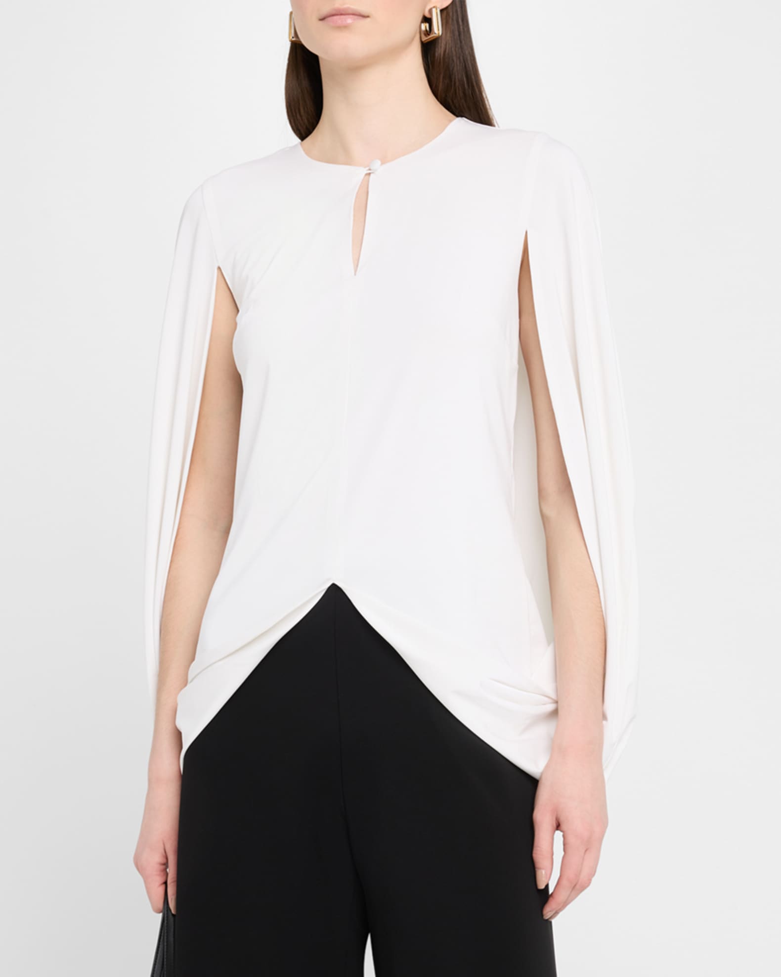 Rosetta Getty Folded Cape Top | Neiman Marcus