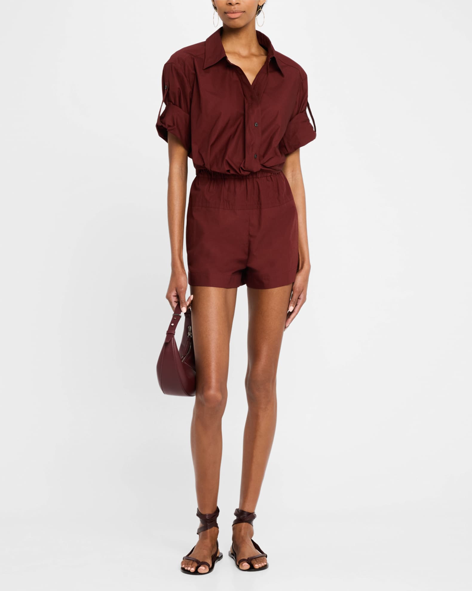 A.L.C. Nate Paper Bag Shorts | Neiman Marcus