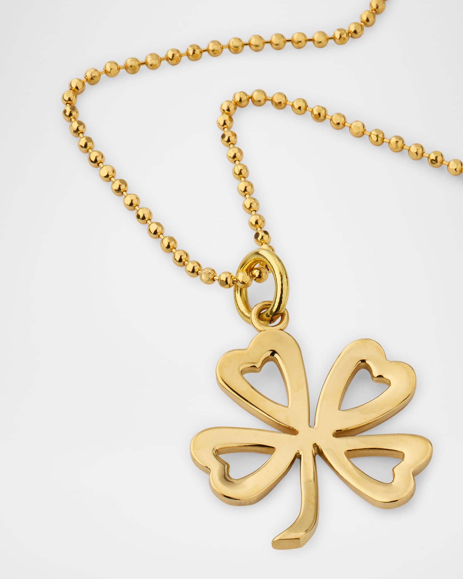 Jennifer Meyer Open Clover Pendant Necklace | Neiman Marcus