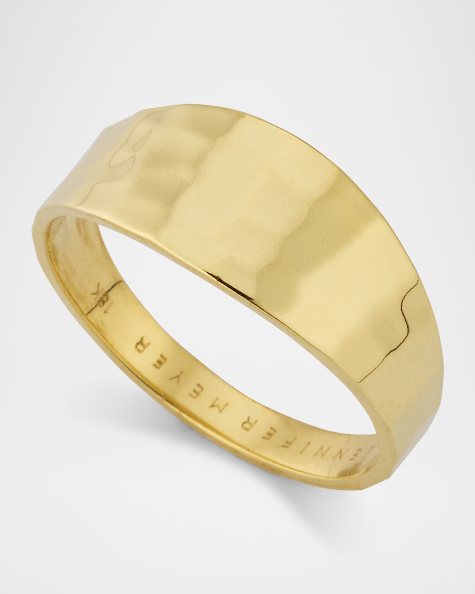 Jennifer Meyer Tapered Hammered Ring | Neiman Marcus
