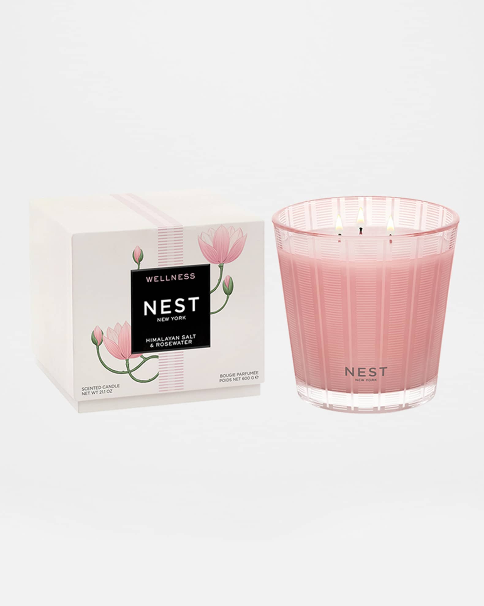 NEST New York Himalayan Salt Rosewater 3 Wick Candle, 21.2 oz. | Neiman ...