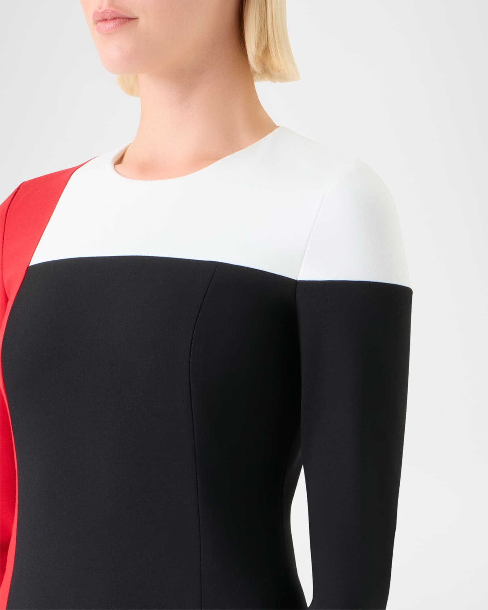 Akris punto Colorblock Signature Viscose Stretch Jersey Mini Dress ...