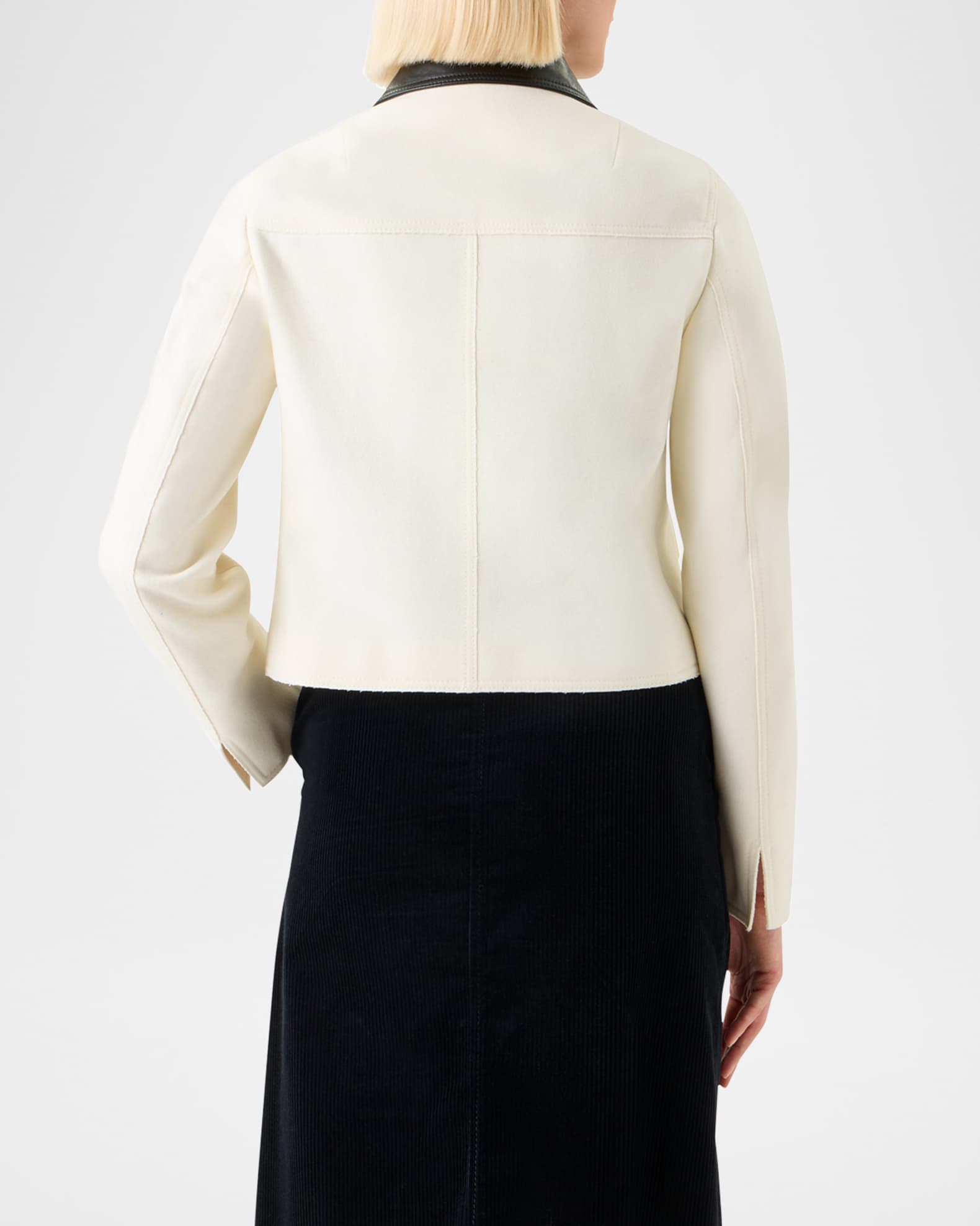 Akris punto Felted Wool-Blend Short Jacket | Neiman Marcus