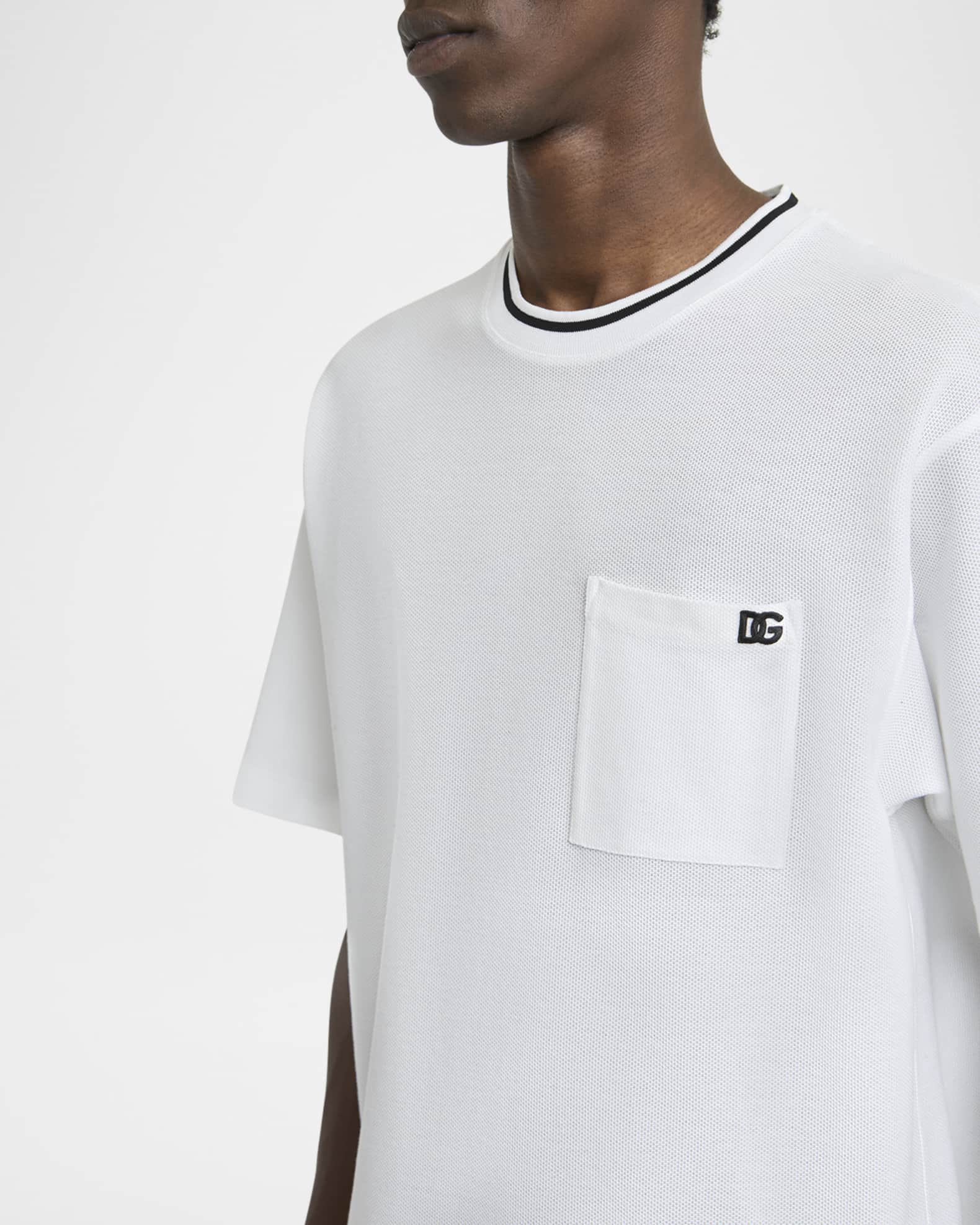 Dolce&Gabbana Men's Cotton DG-Pocket T-Shirt | Neiman Marcus