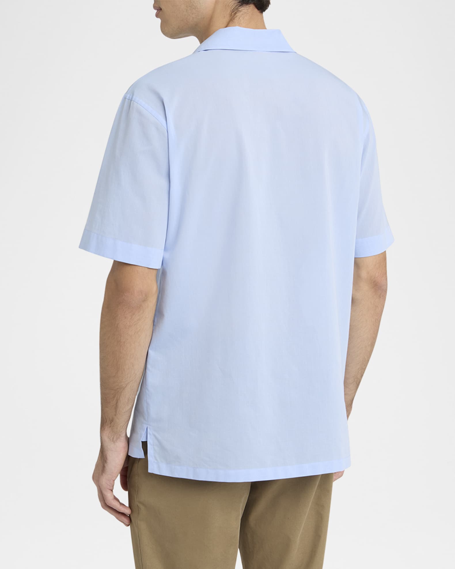 Dolce&Gabbana Men's Cotton DG-Pocket Camp Shirt | Neiman Marcus