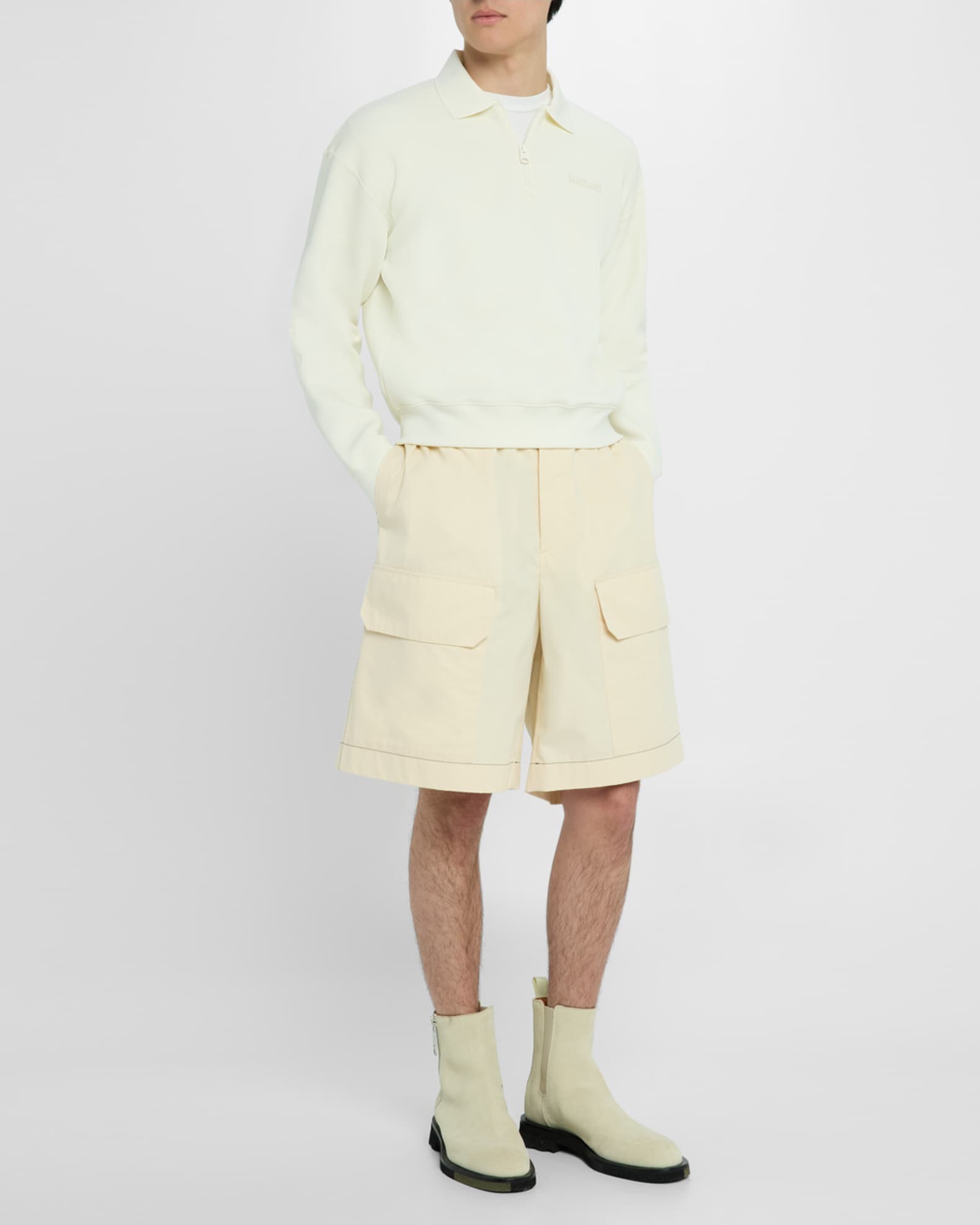 Mackage Men's Felix Quarter-Zip Sweater | Neiman Marcus