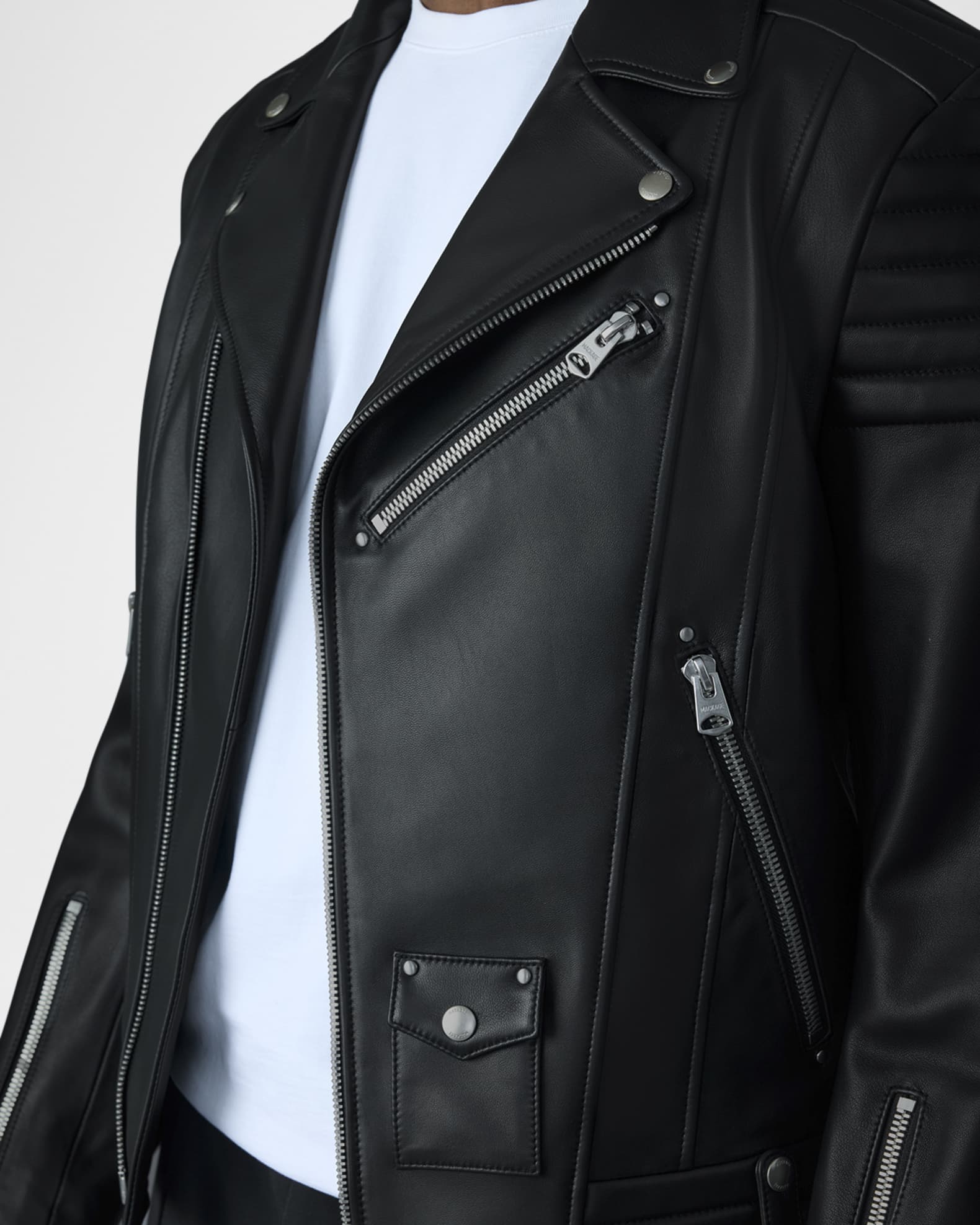 Mackage Men's Kenneth Leather Perfecto Biker Jacket | Neiman Marcus