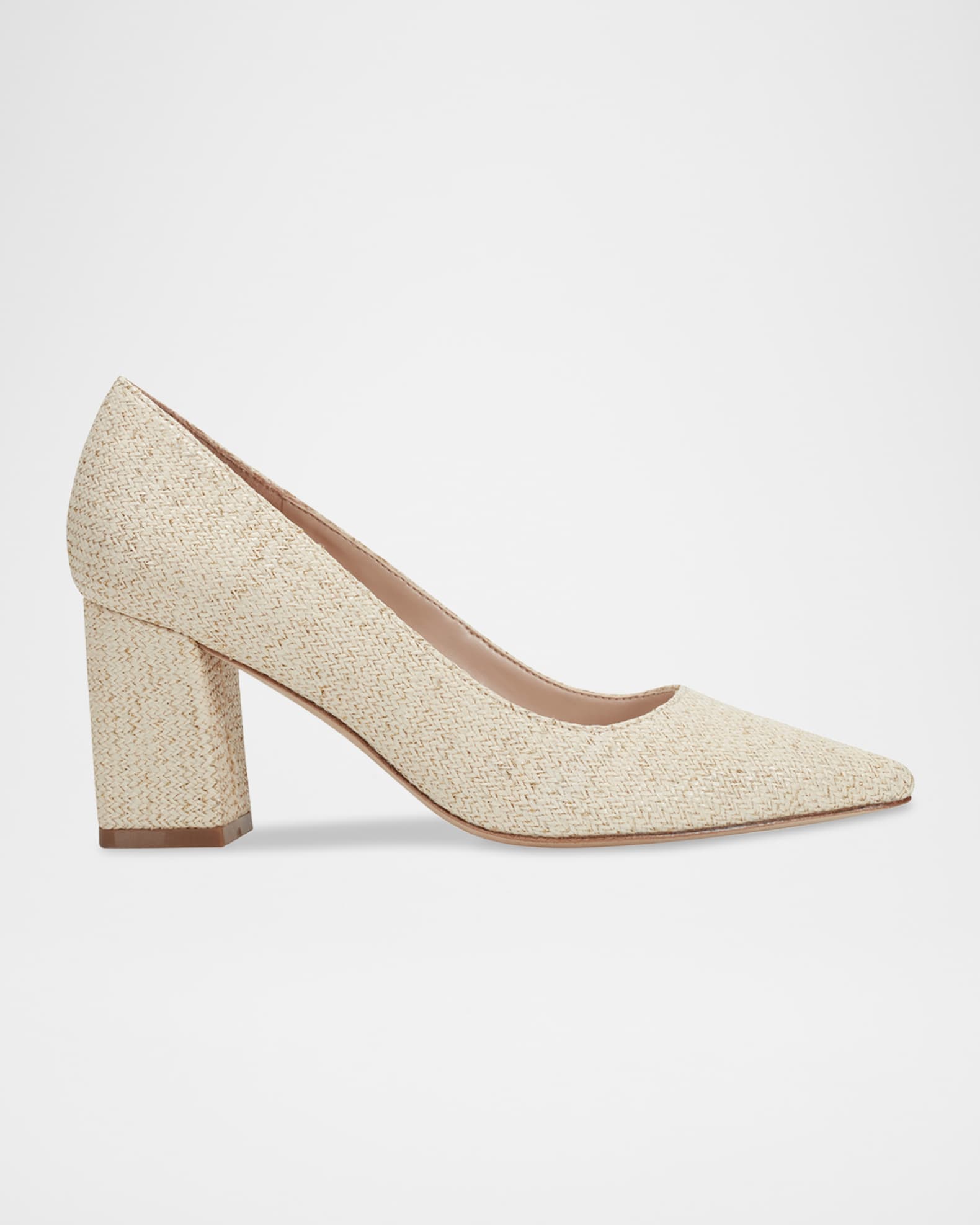 Marc Fisher LTD Zala Fabric Block-Heel Pumps | Neiman Marcus