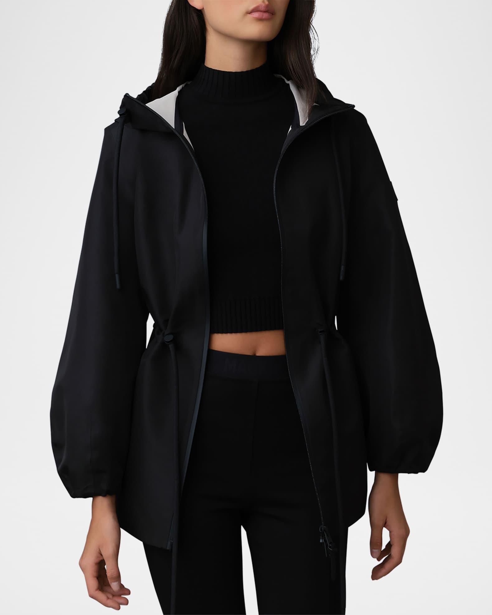 Mackage Kalea Hooded Rain Jacket | Neiman Marcus