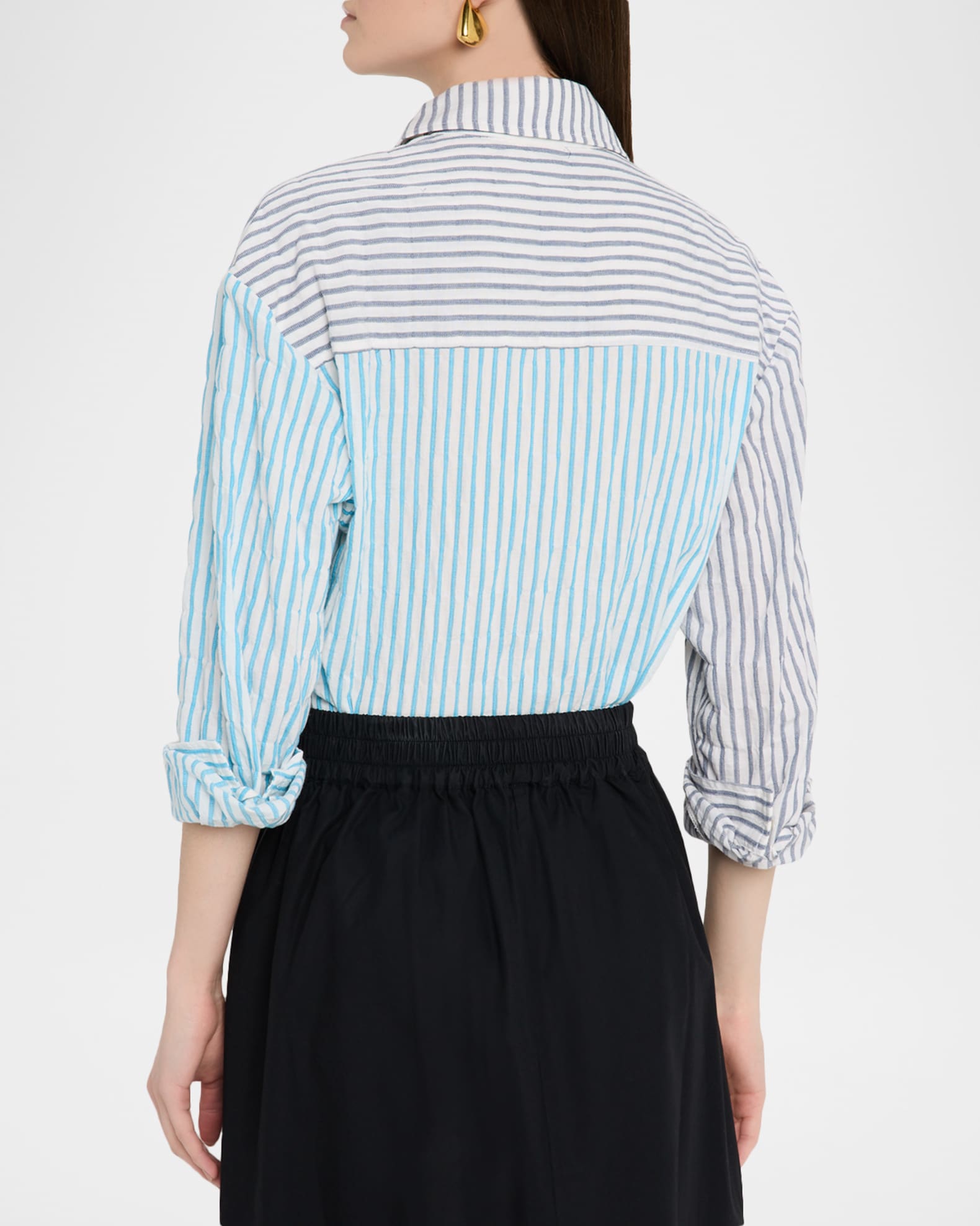 Finley Hilary Striped Button-Down Shirt | Neiman Marcus