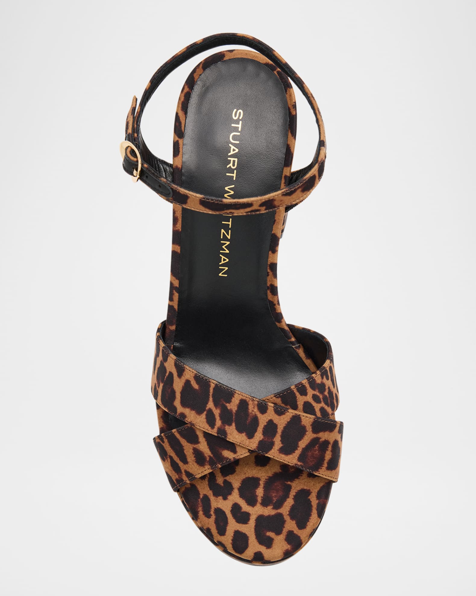 Stuart Weitzman Dayna Leopard-Print Crisscross Platform Sandals ...
