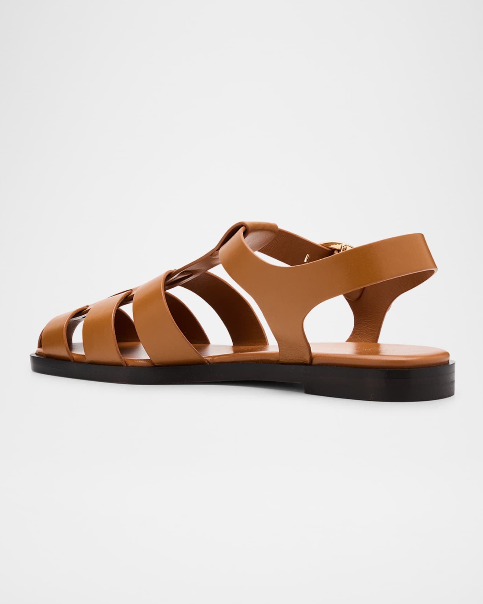Stuart Weitzman Villa Leather Fisherman Sandals | Neiman Marcus