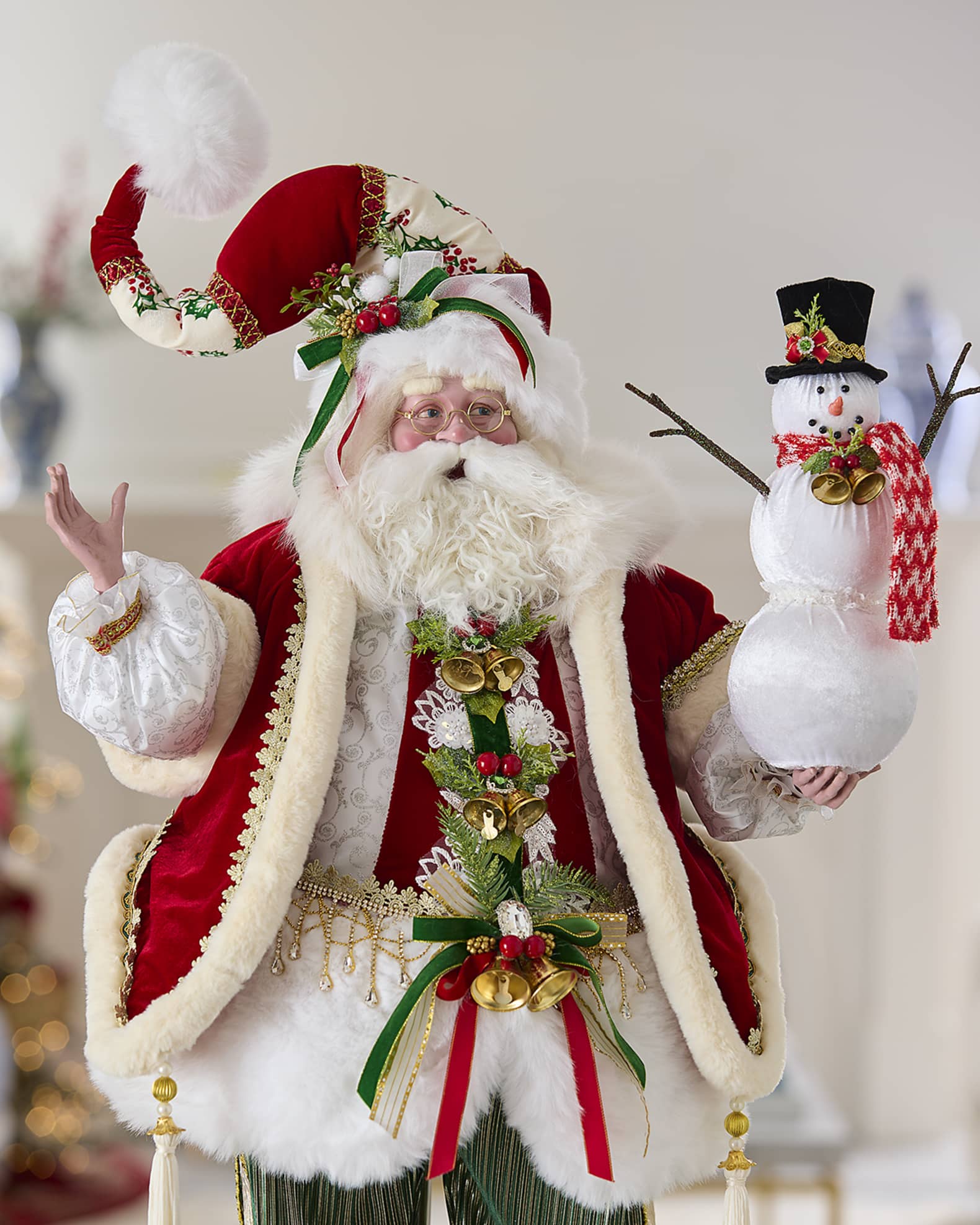 Mark Roberts Limited Edition Santa Building Snowman Christmas Decor ...