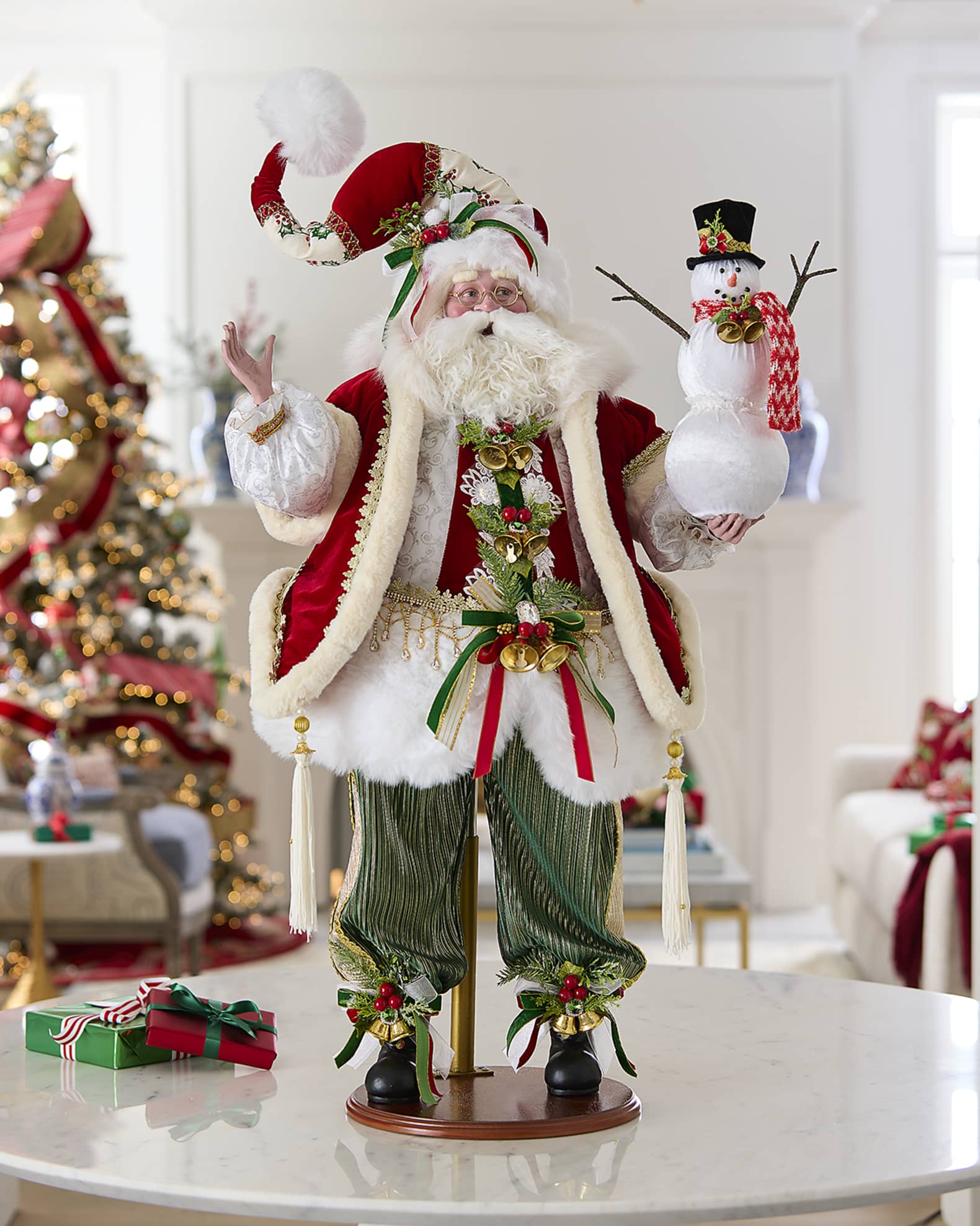 Mark Roberts Limited Edition Santa Building Snowman Christmas Decor ...