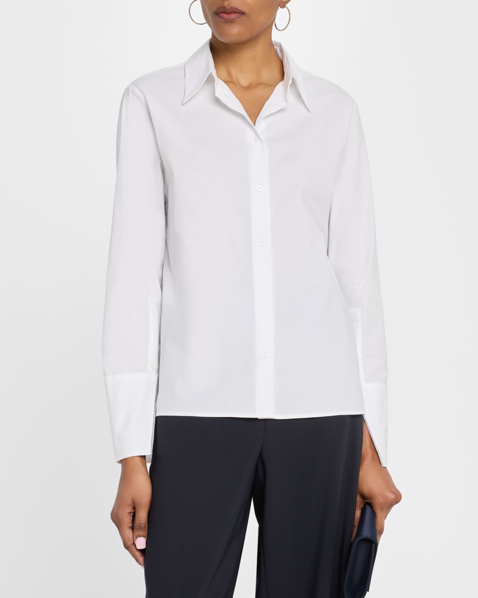 Peserico Punto Luce Button-Down Shirt | Neiman Marcus