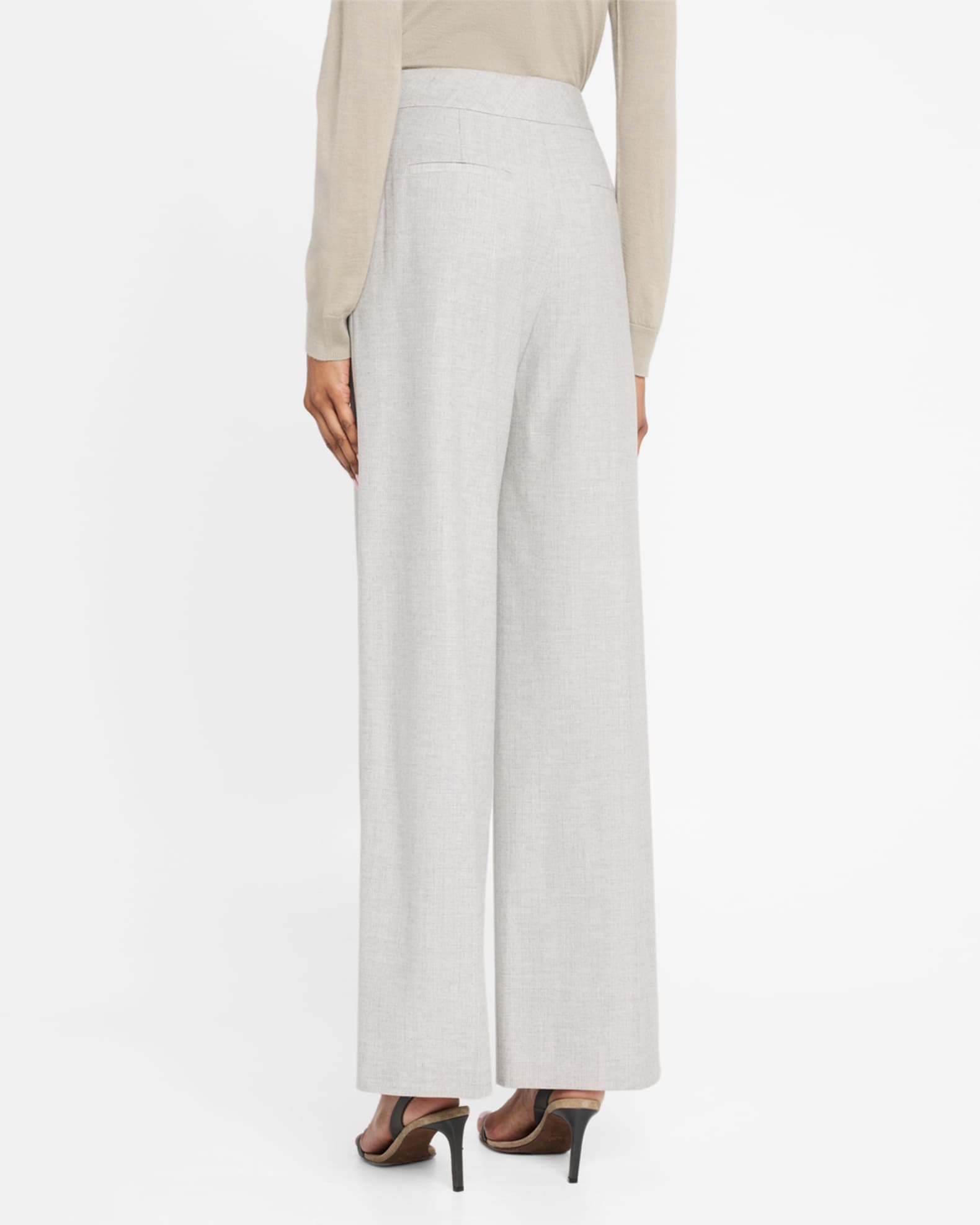 Peserico High-Rise Straight-Leg Pants | Neiman Marcus