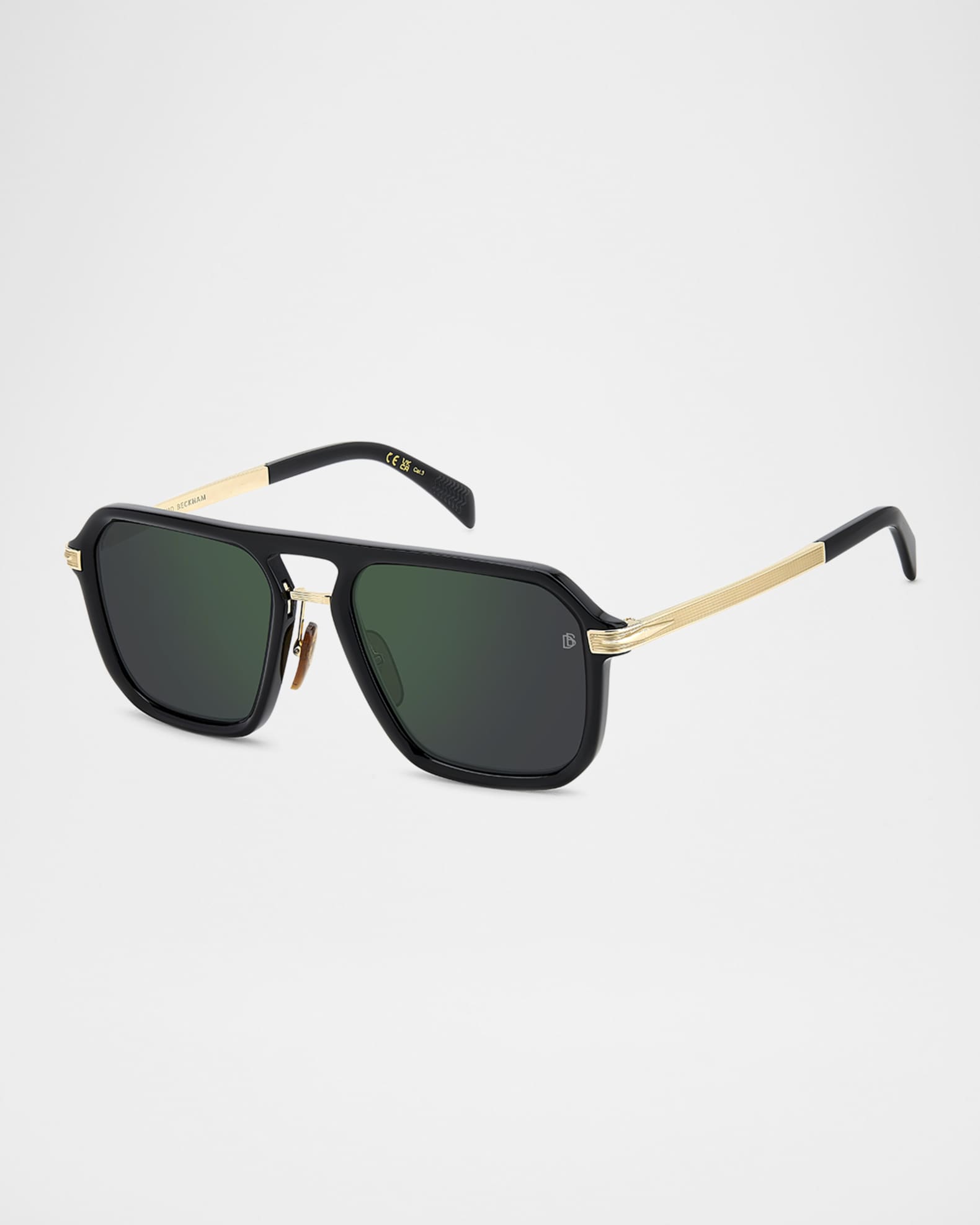 David Beckham Men's DB 7136 Acetate Rectangle Sunglasses | Neiman Marcus