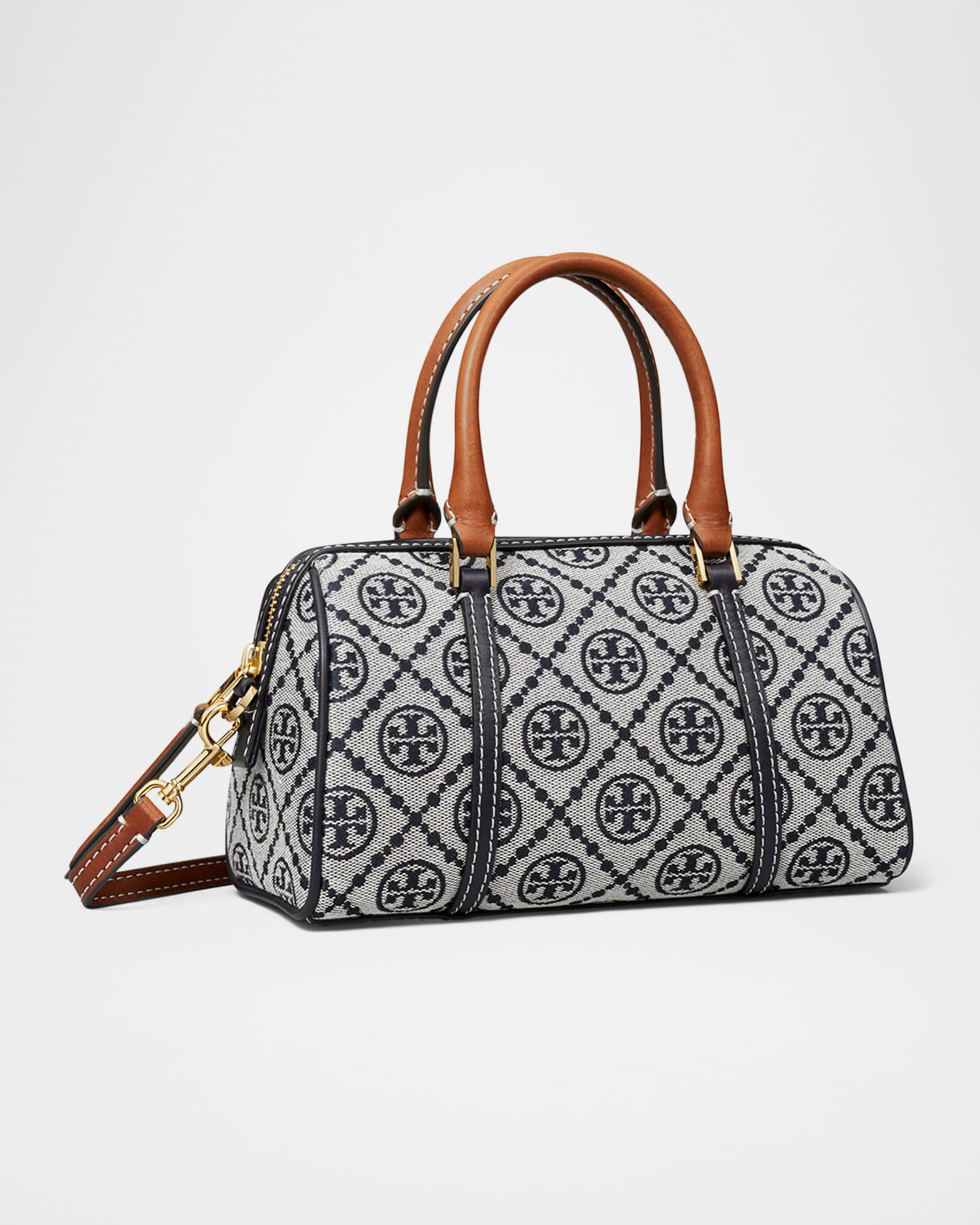 Tory Burch Mini T Monogram Barrel Crossbody Bag | Neiman Marcus