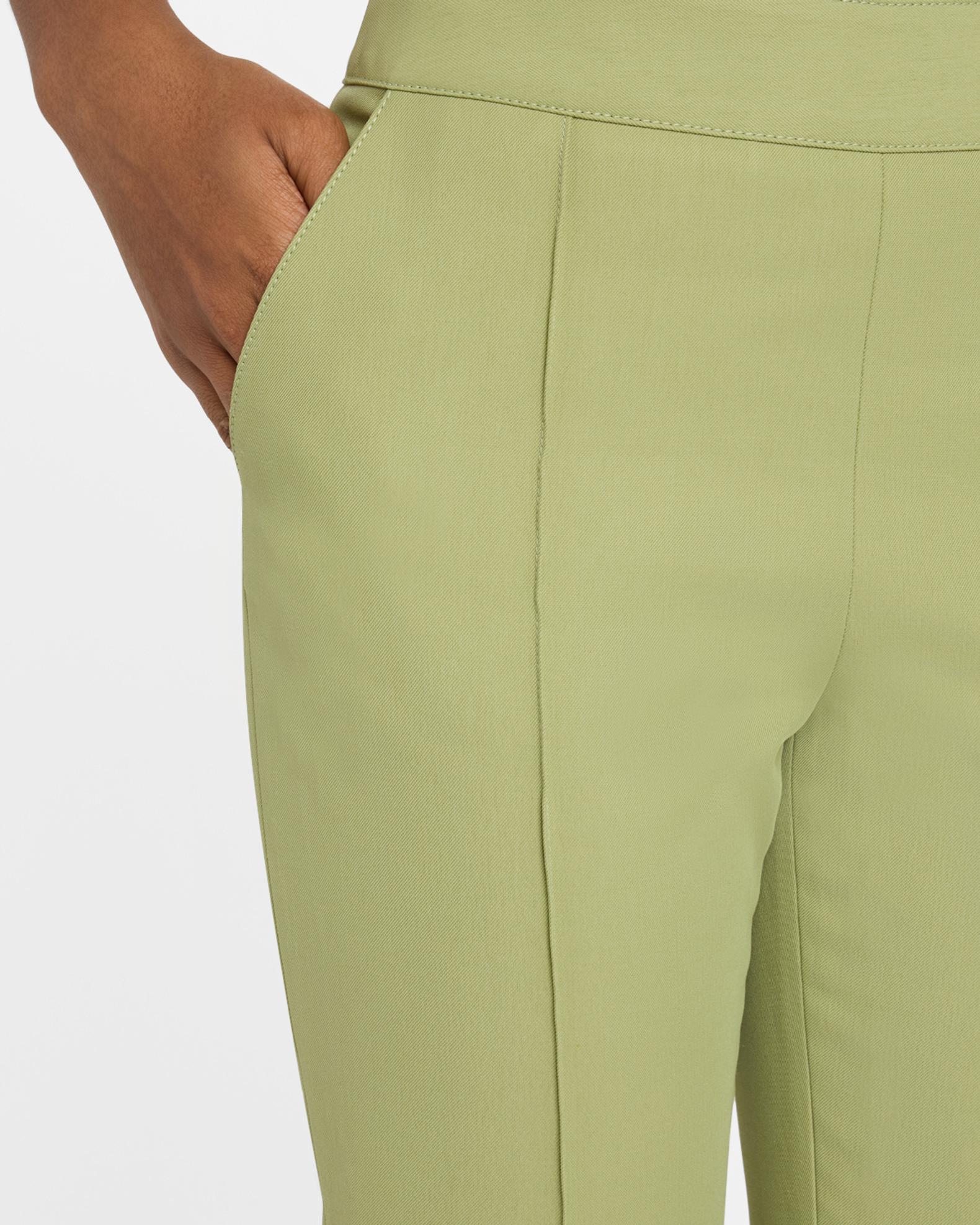 Amir Taghi Toni Pintuck Straight-Leg Cuffed Crop Pants | Neiman Marcus