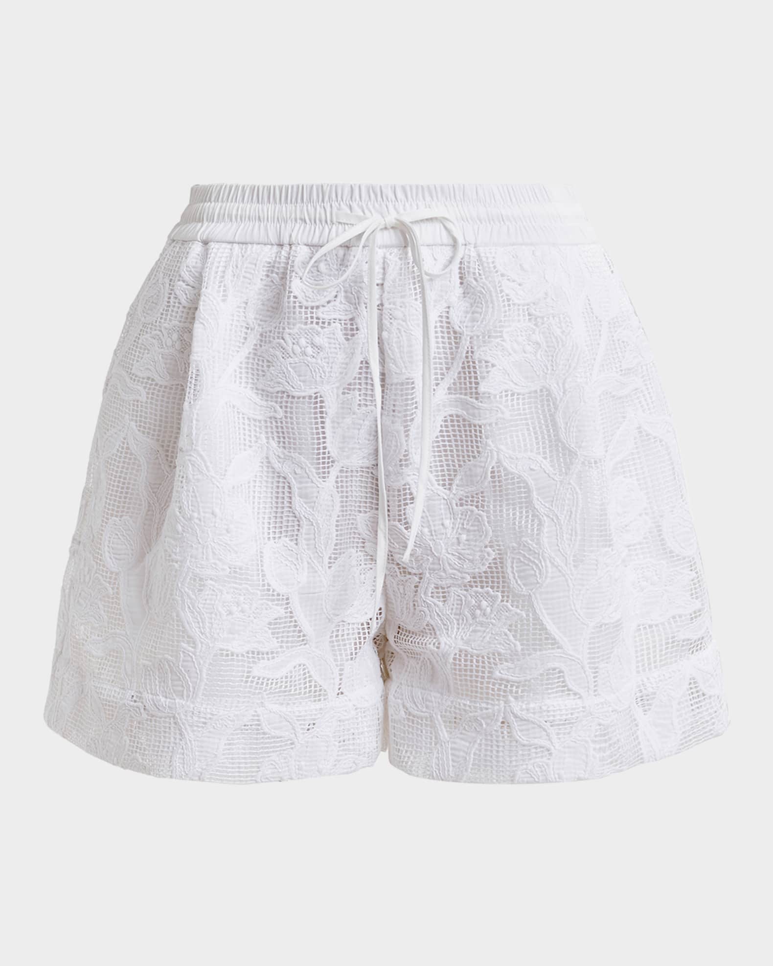 Essentiel Antwerp Hazer Floral Lace Shorts | Neiman Marcus