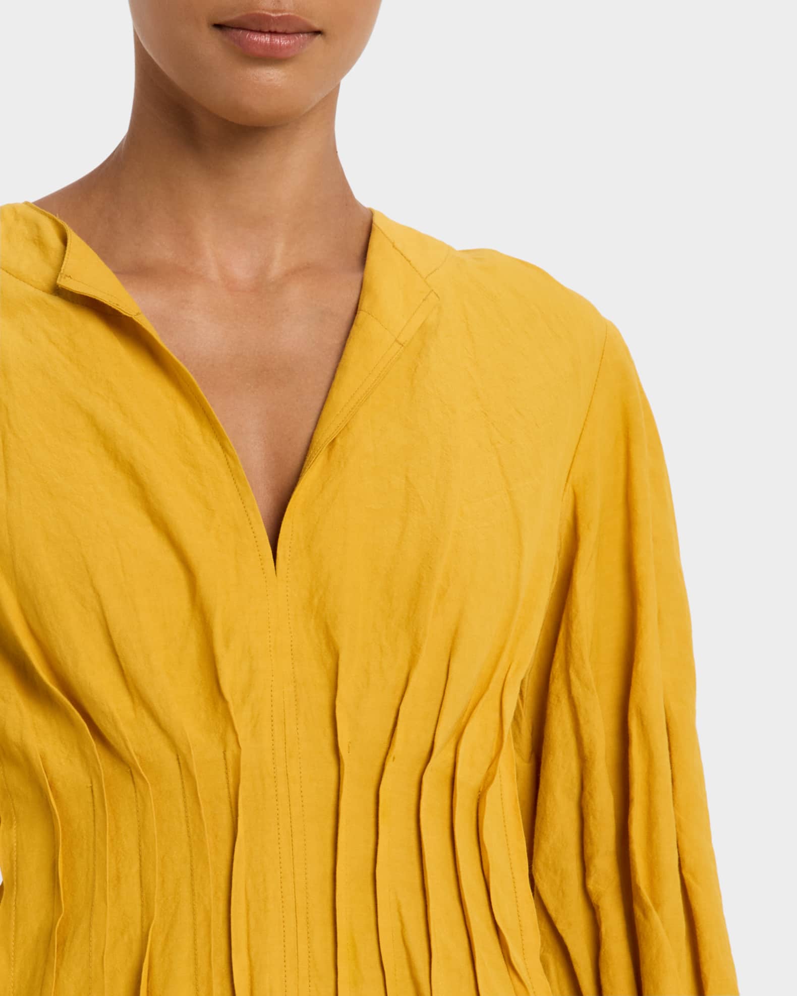 Apiece Apart Rocca Pintuck A-Line Mini Dress | Neiman Marcus