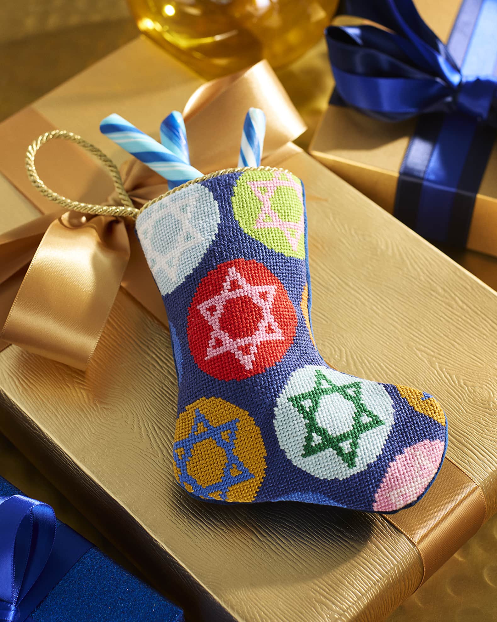 Bauble Stockings x Sainty Nelsen "SuperStar of David" Mini Hanukkah ...