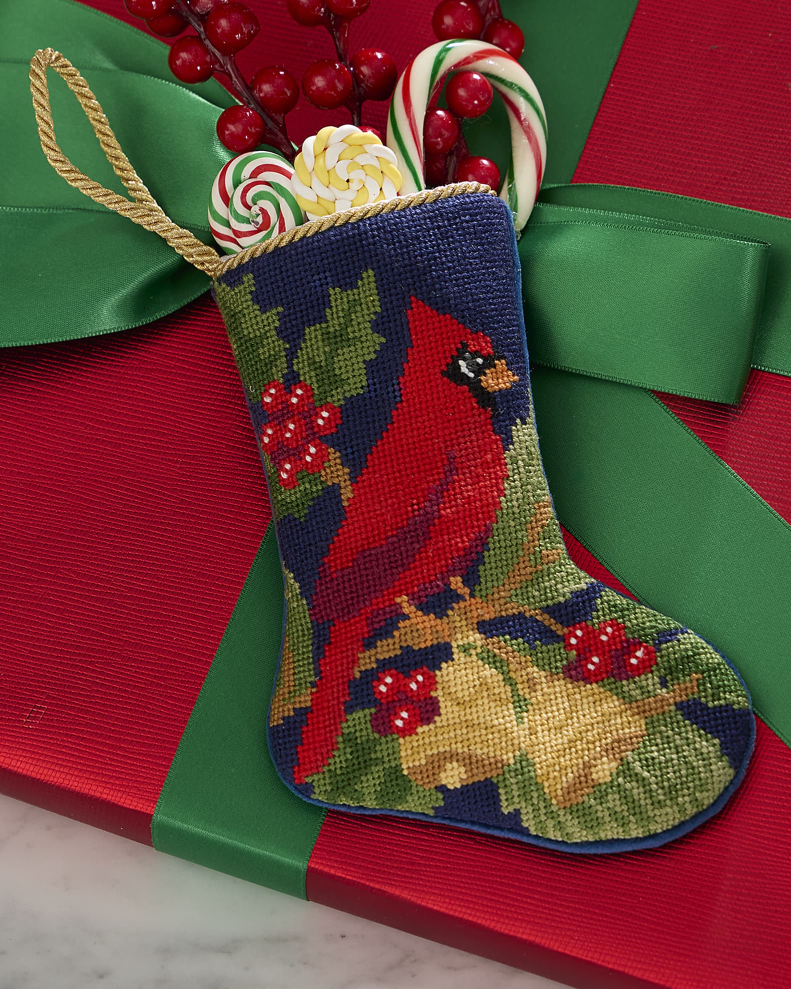 Bauble Stockings x Sainty Nelsen "Remembrance Cardinal" Mini Bauble ...