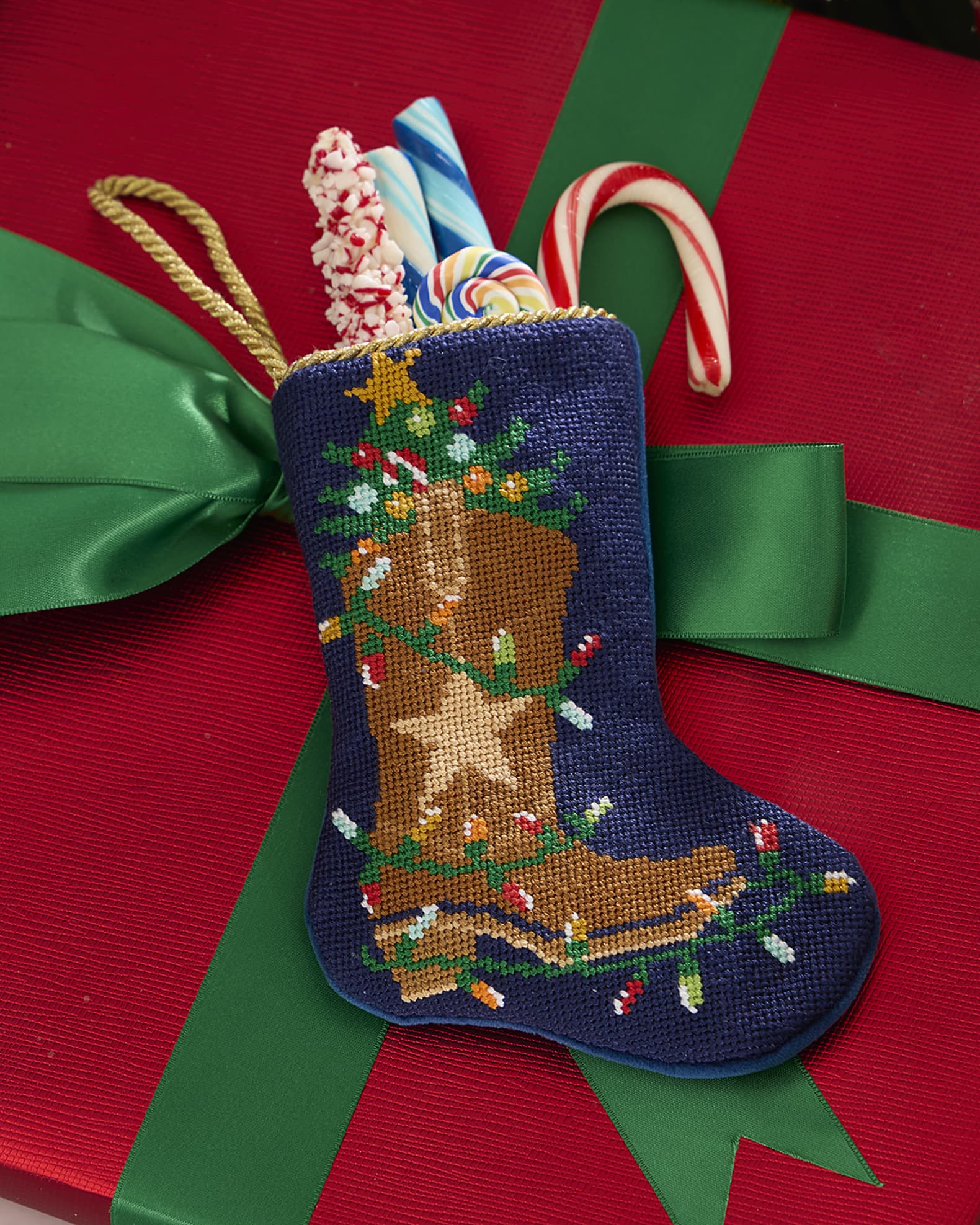Bauble Stockings x Sainty Nelsen "The Mickey" Mini Bauble Stocking ...