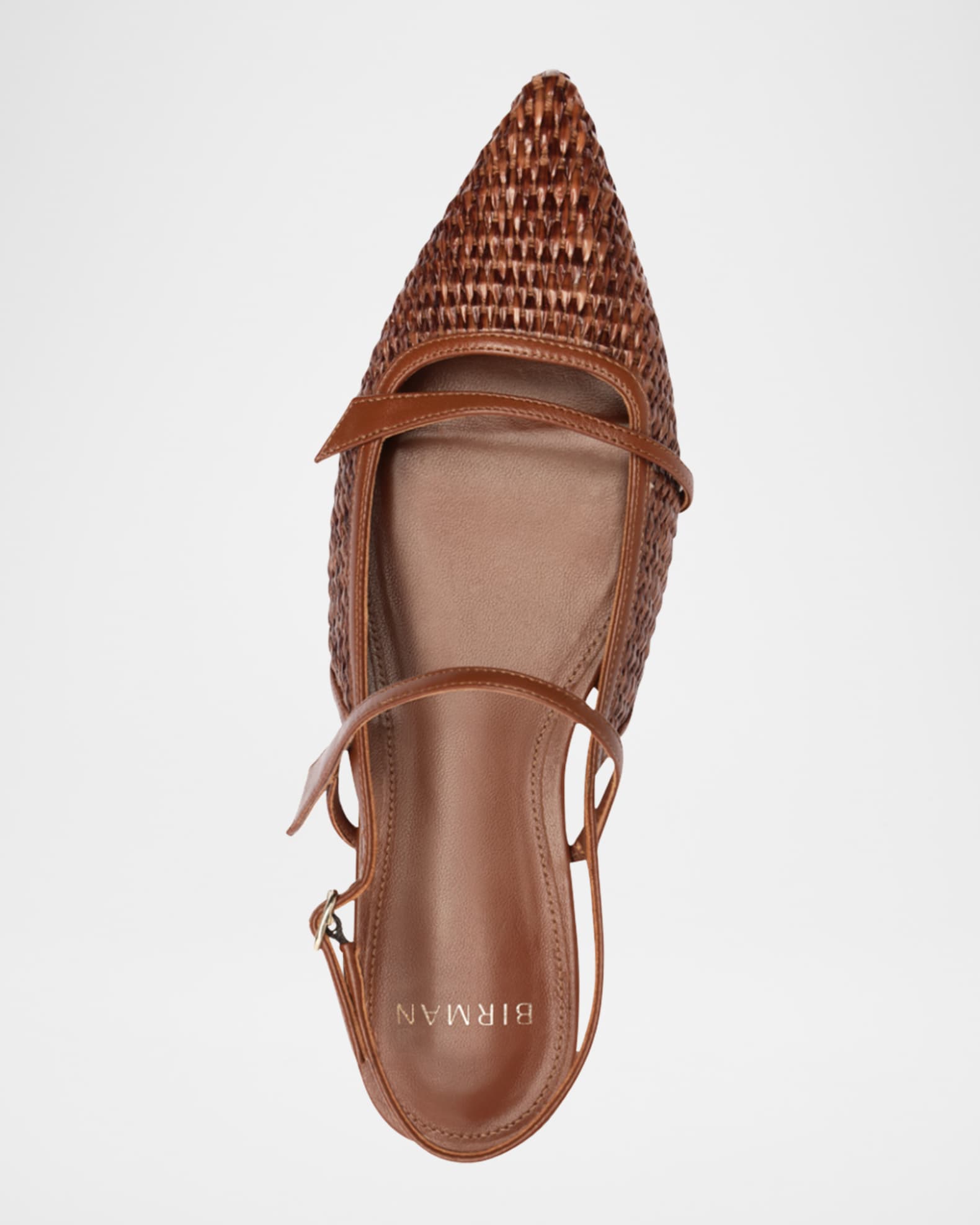 Alexandre Birman Tita Raffia Slingback Flats | Neiman Marcus