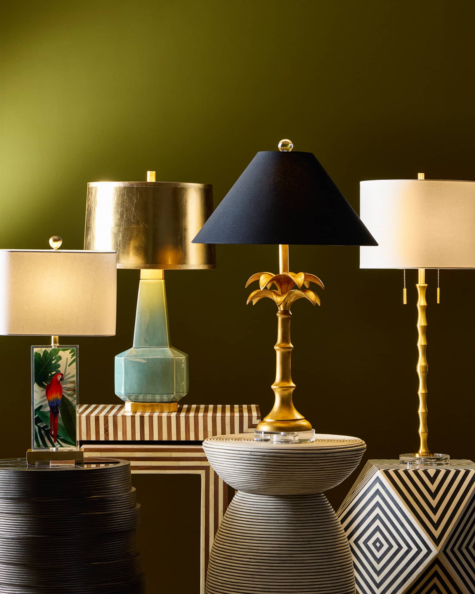 Couture Lamps Bamboo 34" Table Lamp | Neiman Marcus