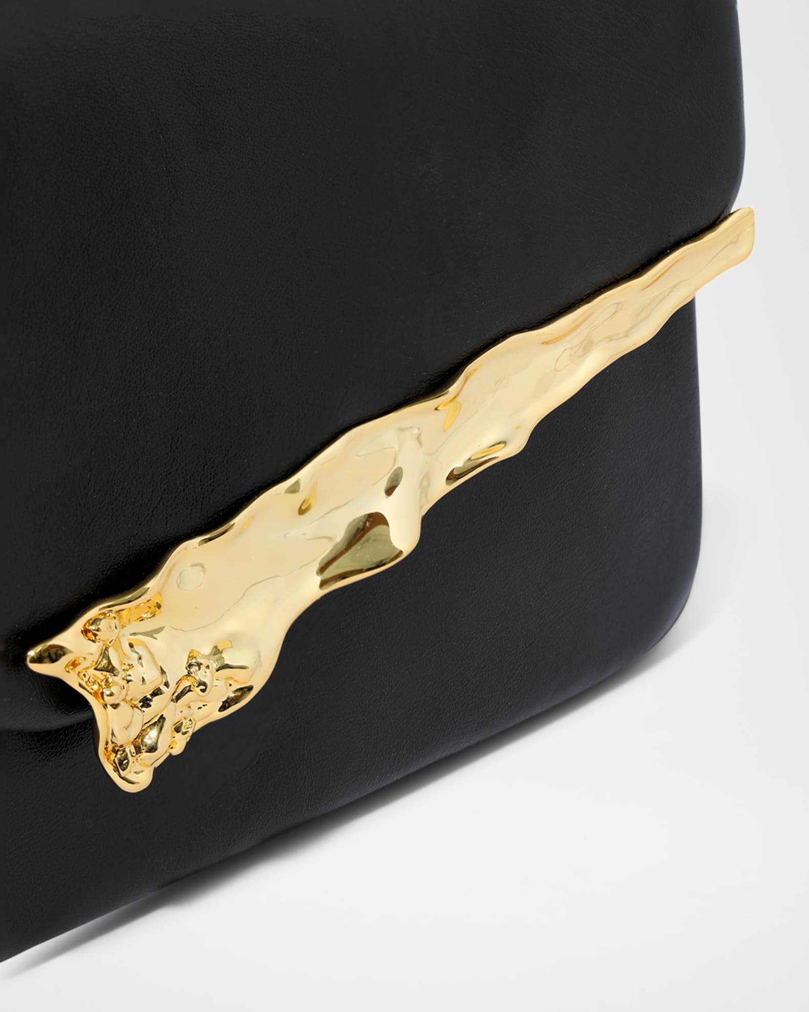 Alexis Bittar The Angular Leather Shoulder Bag | Neiman Marcus