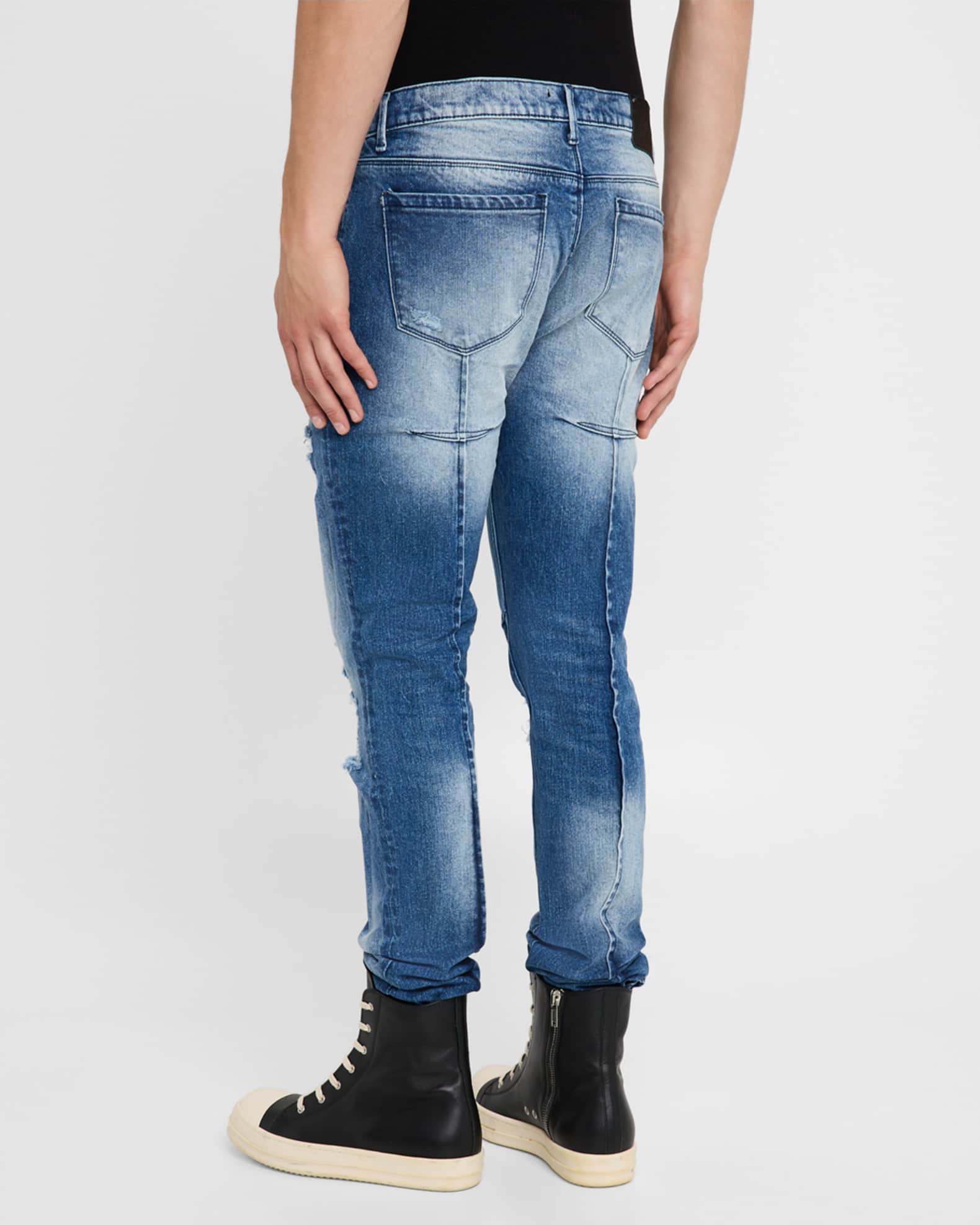 RTA Men's Clayton Distressed Jeans | Neiman Marcus